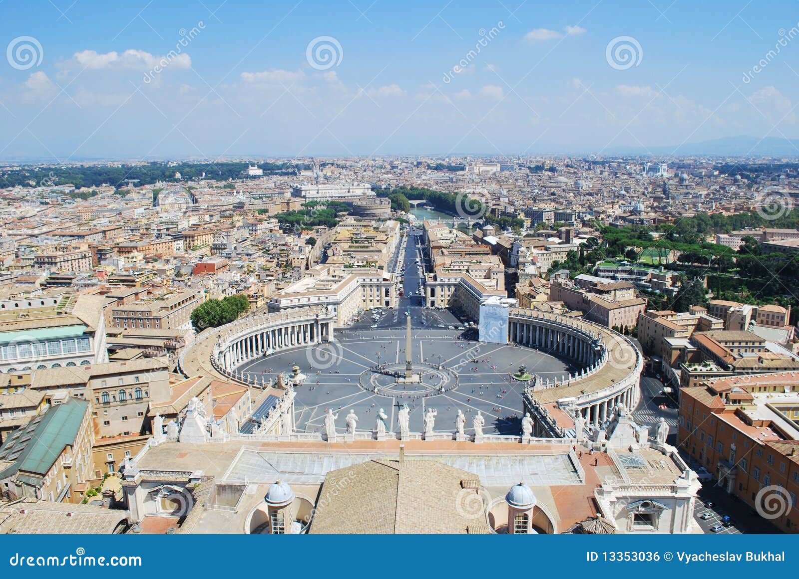 Bird s eye view of Rome stock photo. Image of housing - 13353036