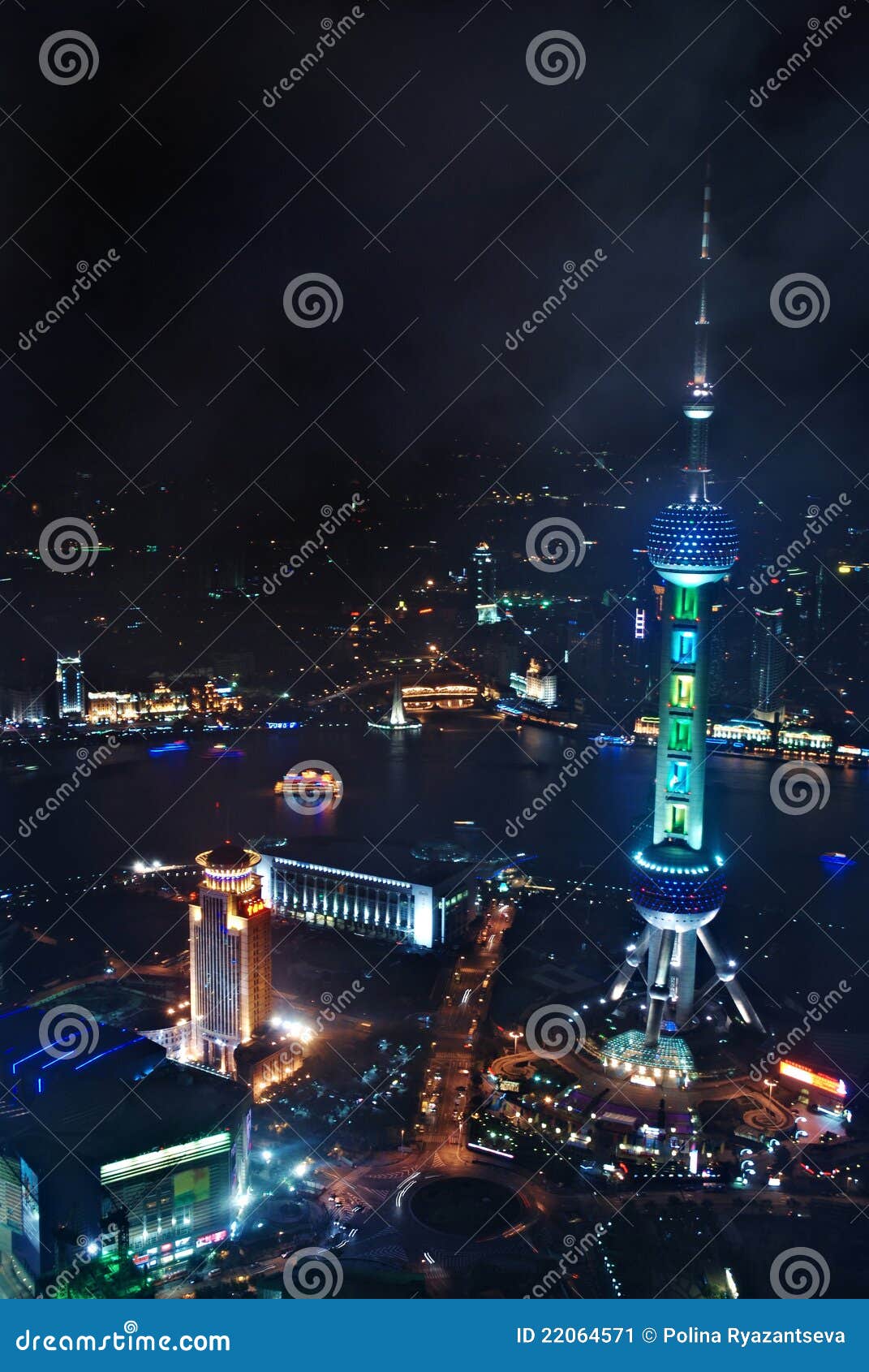 Bird S Eye View of Shanghai Stock Image - Image of huangpu, attraction ...