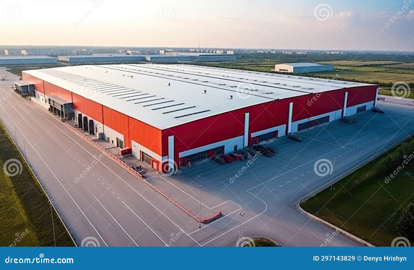 A Bird S Eye View of a Spacious Warehouse with Ample Storage Space ...