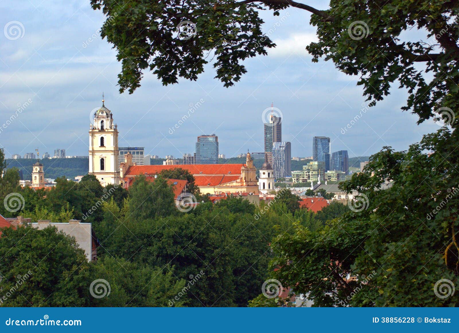 Bird S Eye View of Vilnius, Lithuania Stock Photo - Image of ...