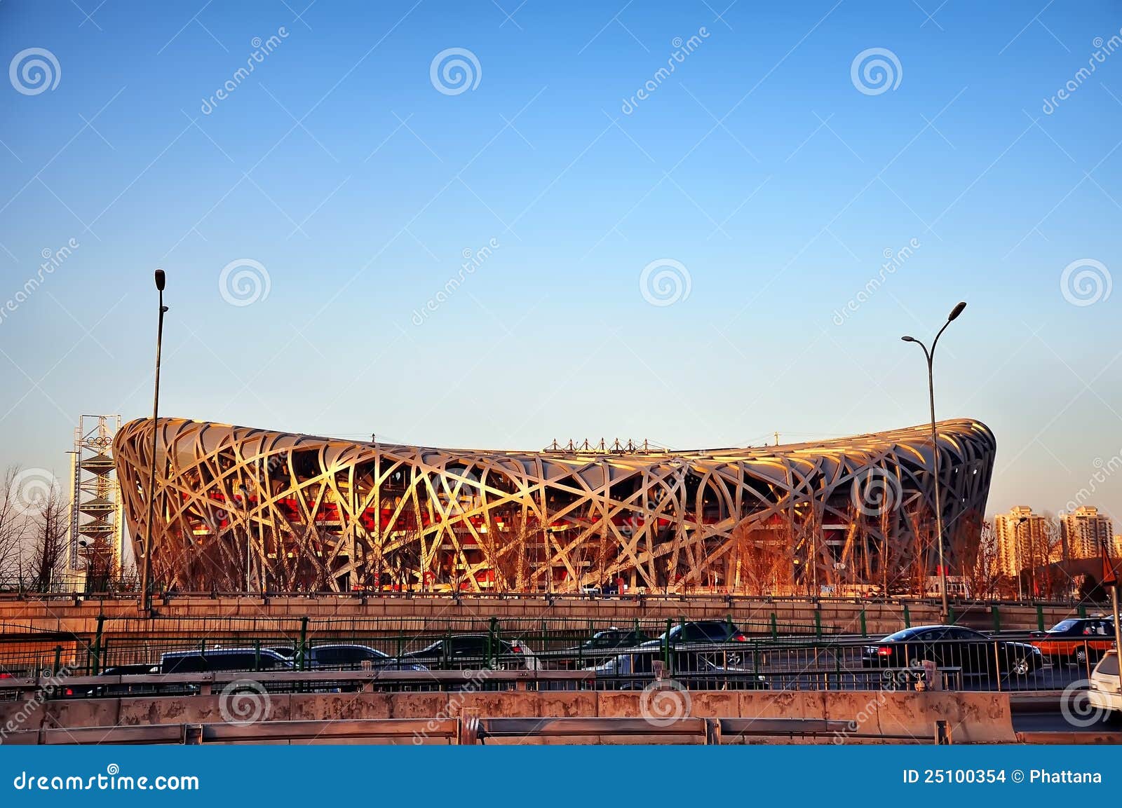 Bird s Nest Stadium. editorial stock image. Image of chinese - 25100354