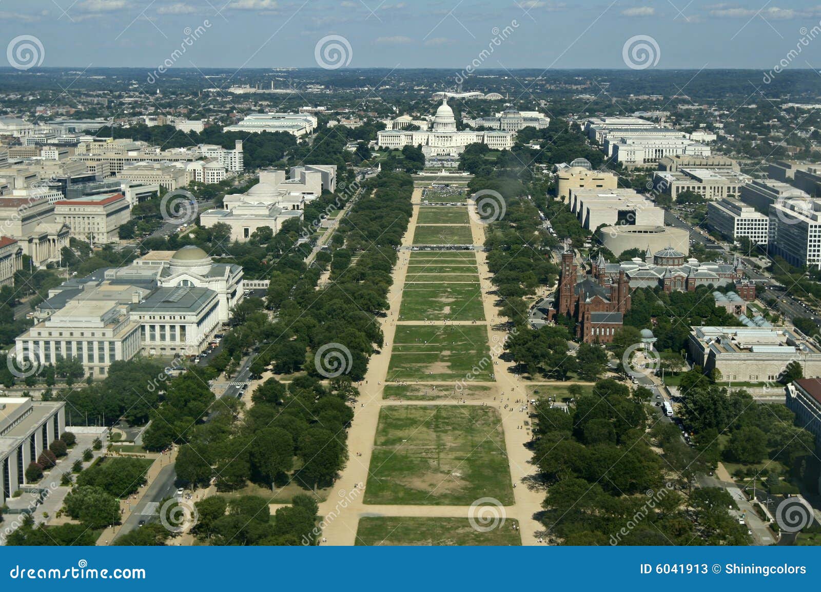 Bird S View of National Mall Stock Image - Image of great, clouds: 6041913