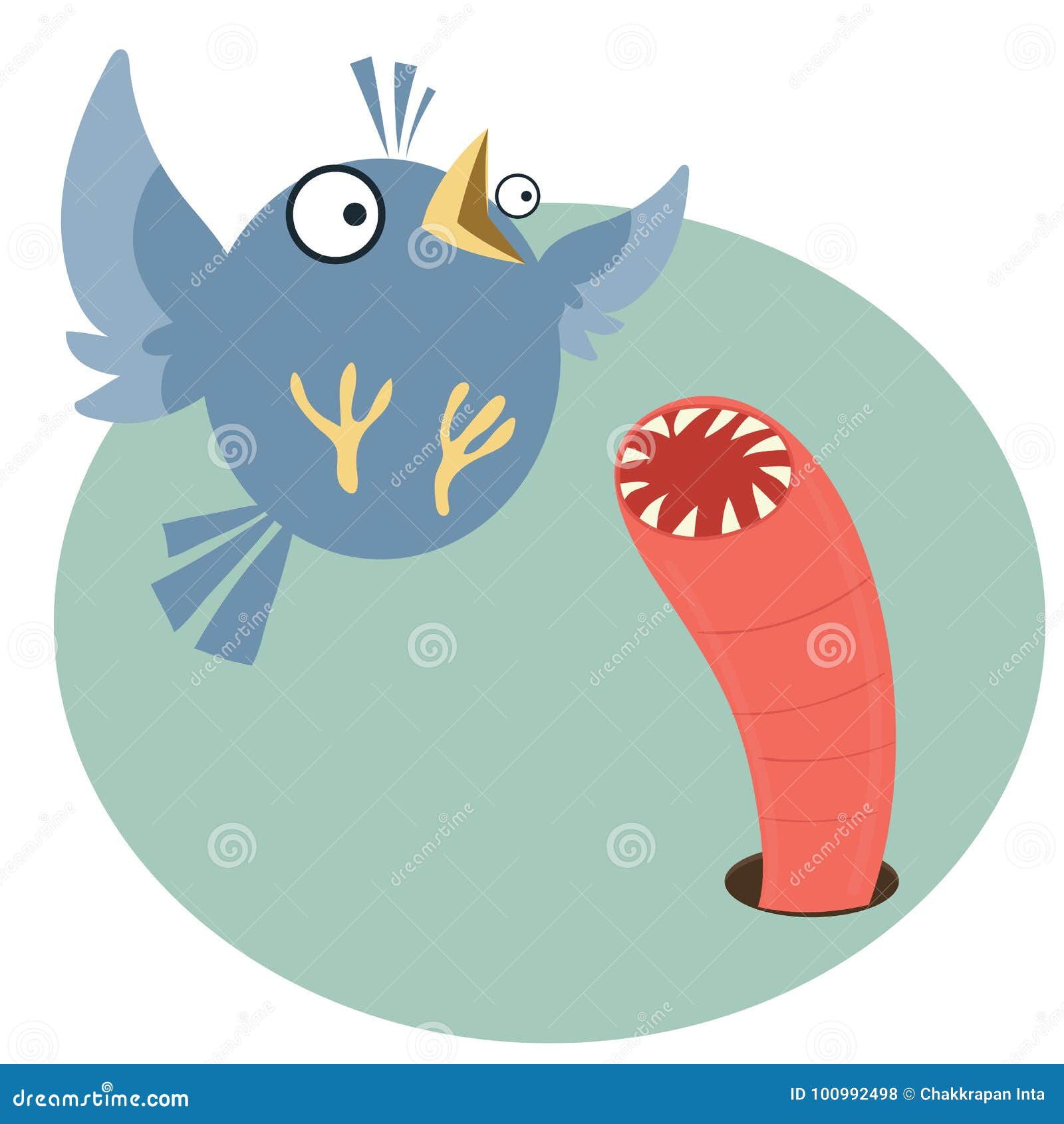 Scary Worm Monster, Black And White Sketch. Funny Evil Serpent Or ...