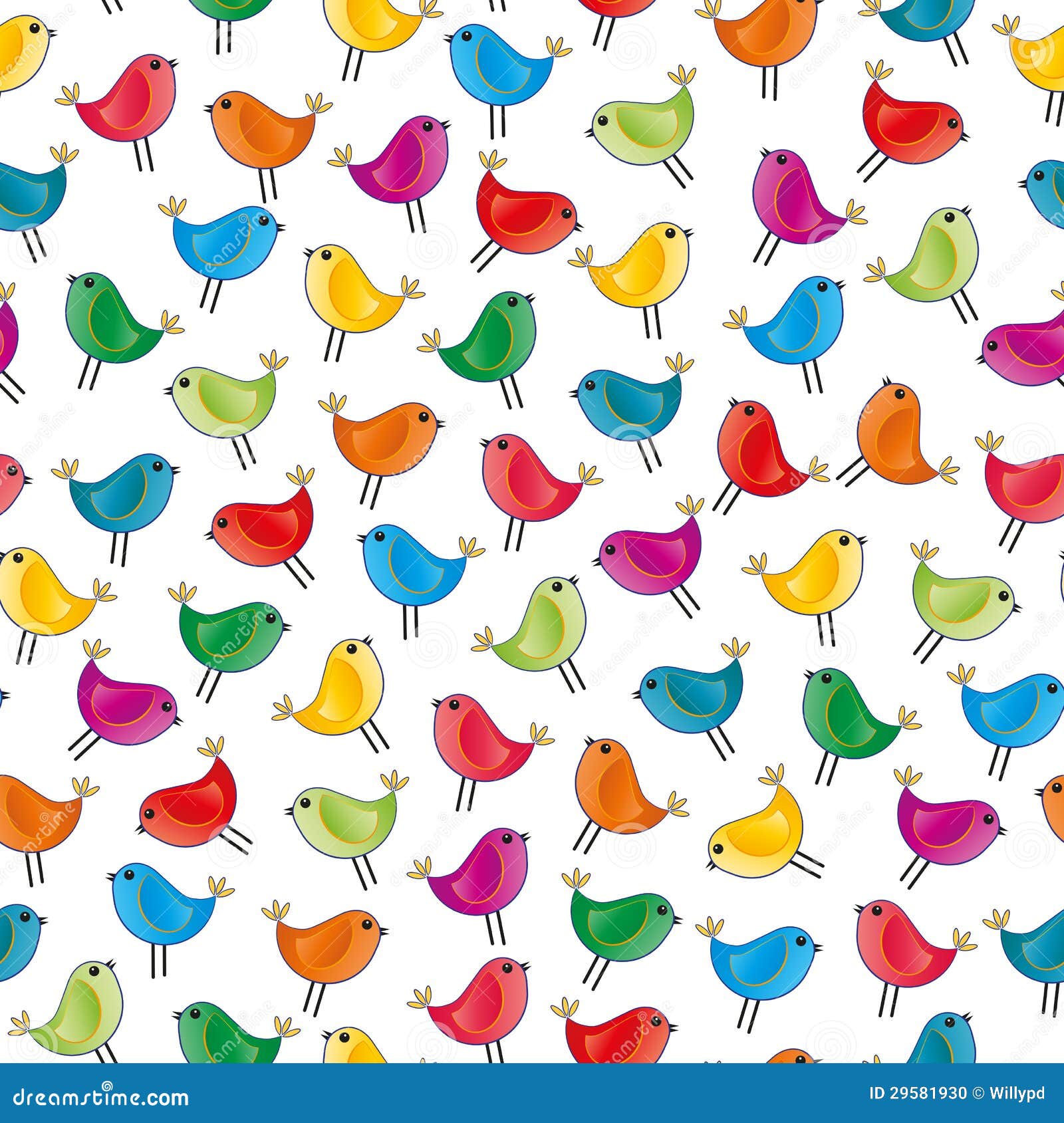 Bird seamless pattern stock vector. Illustration of texture - 29581930