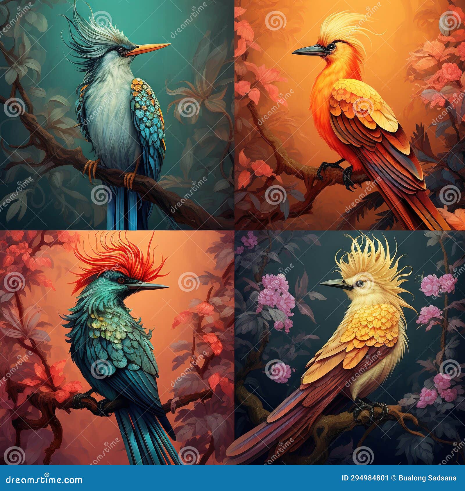 Bird series stock illustration. Illustration of clipart - 294984801