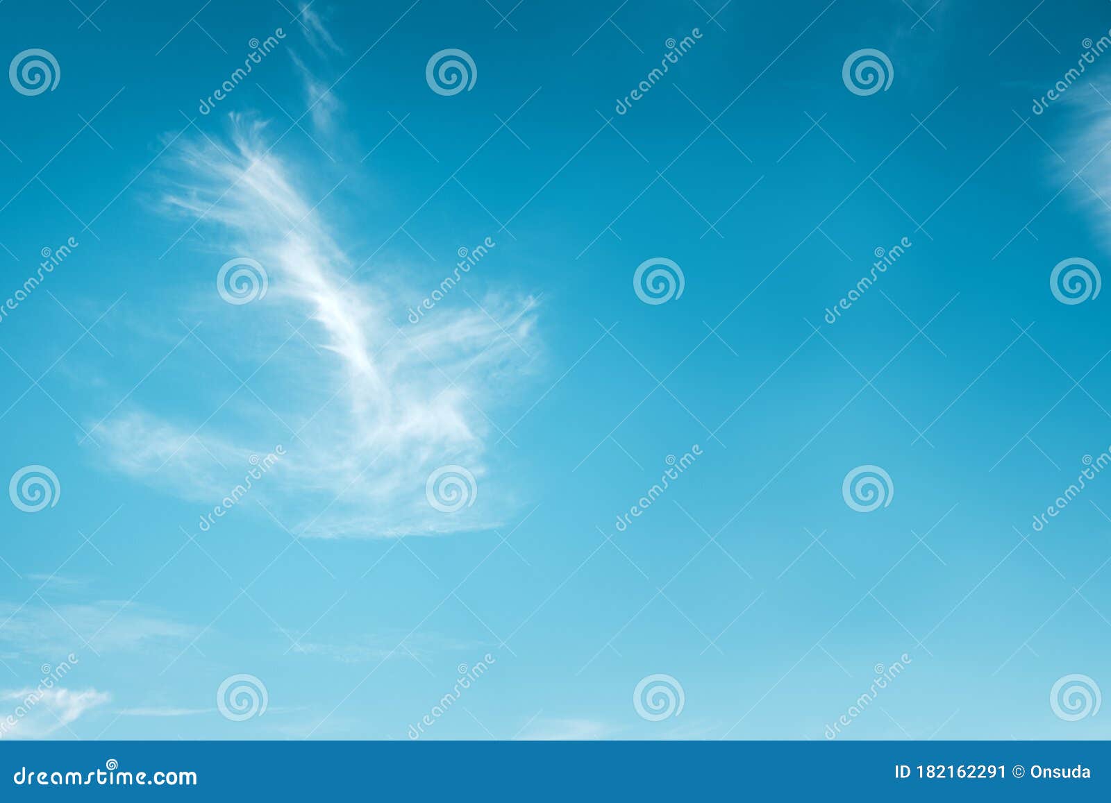 Bird Shape Cloud in Blue Sky Stock Image - Image of weather, color ...