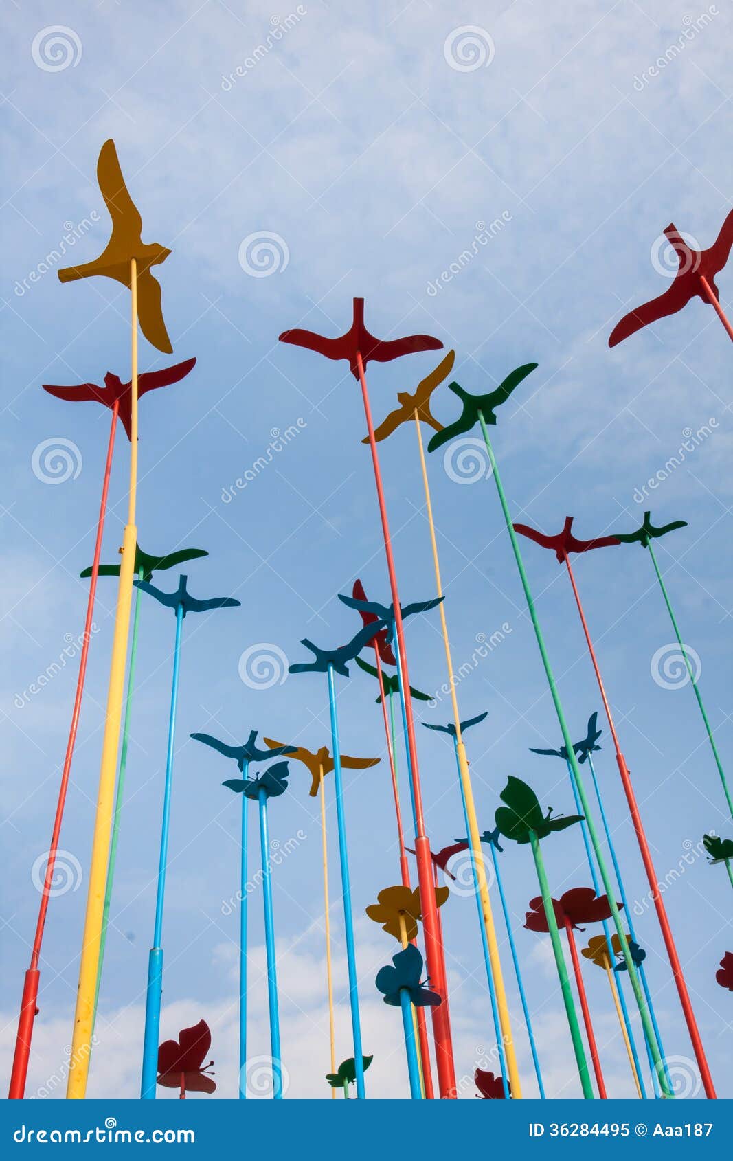 Bird-shaped Made from Steel Rods Stock Image - Image of garden, high ...