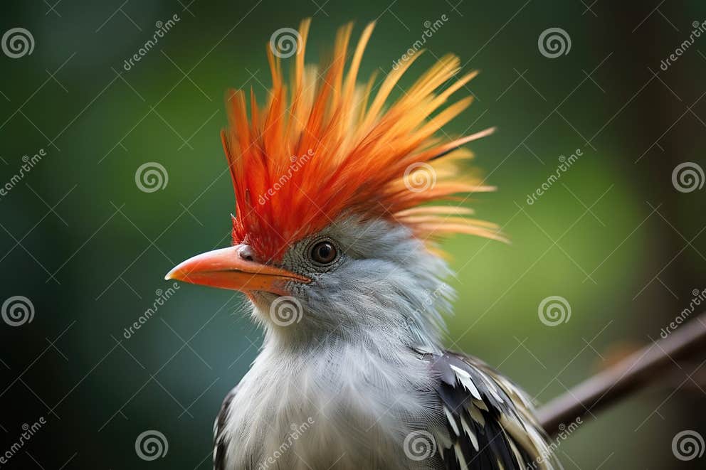 A Bird Shedding Its Feathers in Close View Stock Photo - Image of ...