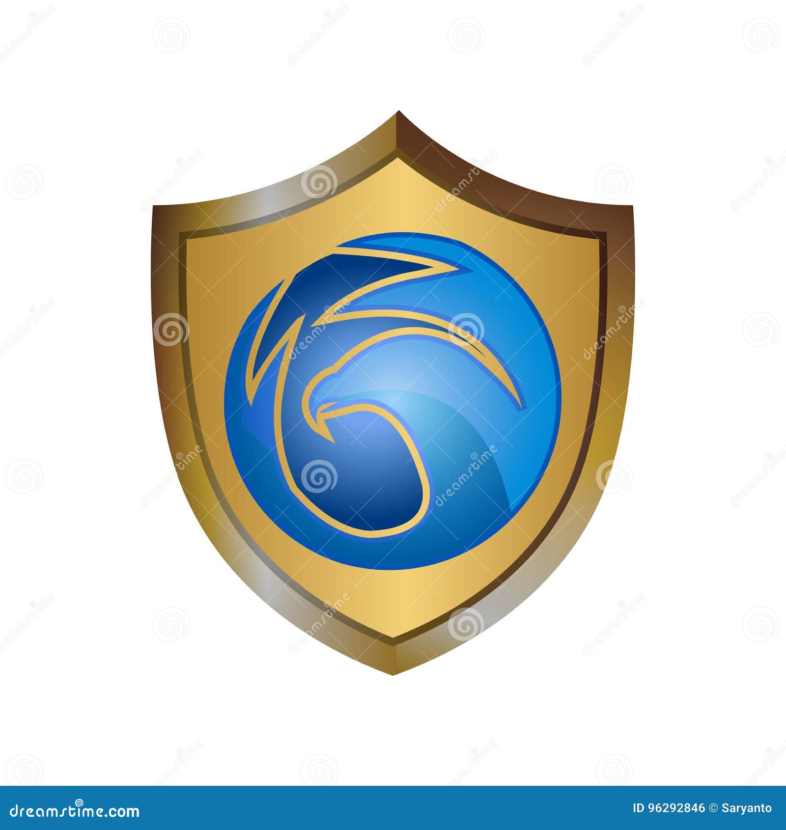 Bird shield logo stock vector. Illustration of power - 96292846