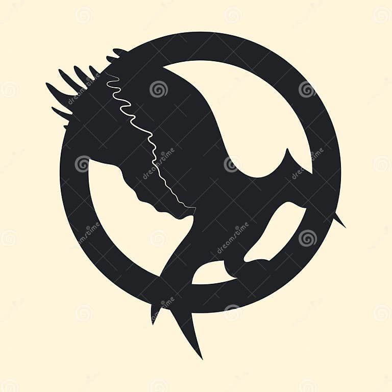 Bird Sign Mockingjay. Vector Illustration Stock Vector - Illustration ...