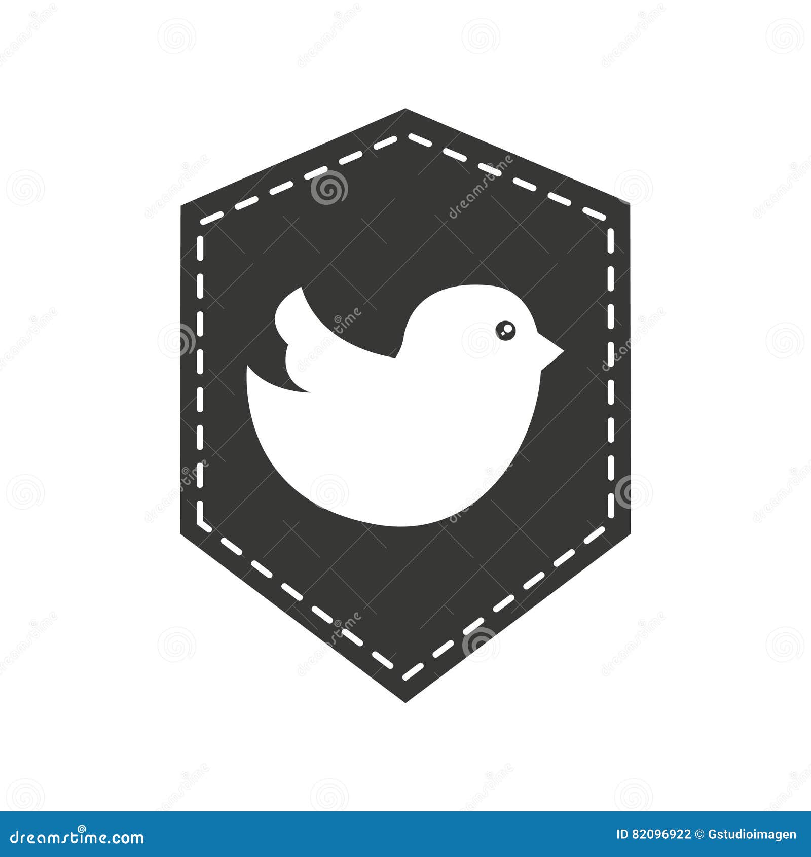 Bird social media icon stock vector. Illustration of sign - 82096922