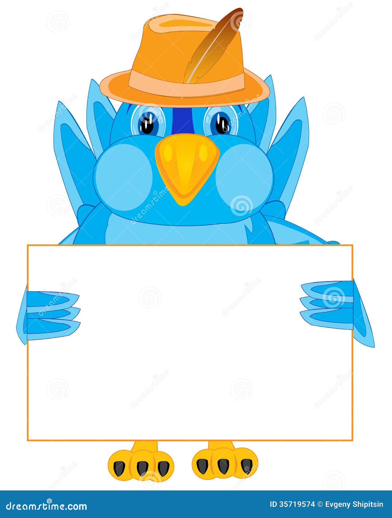 Bird sparrow with poster stock vector. Illustration of graphic - 35719574