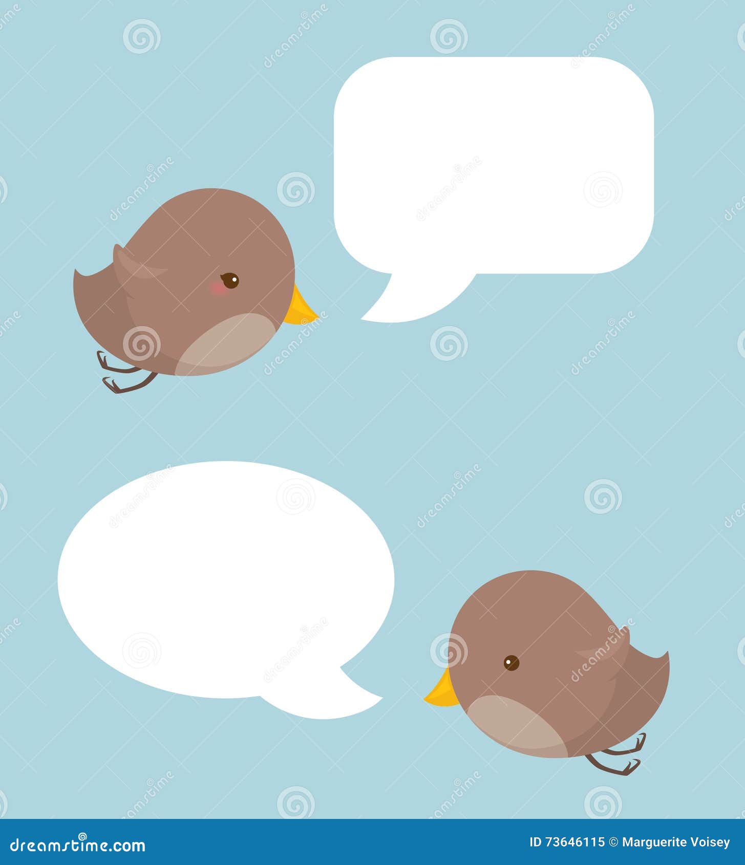 Bird Speak stock vector. Illustration of bird, sing, copy - 73646115