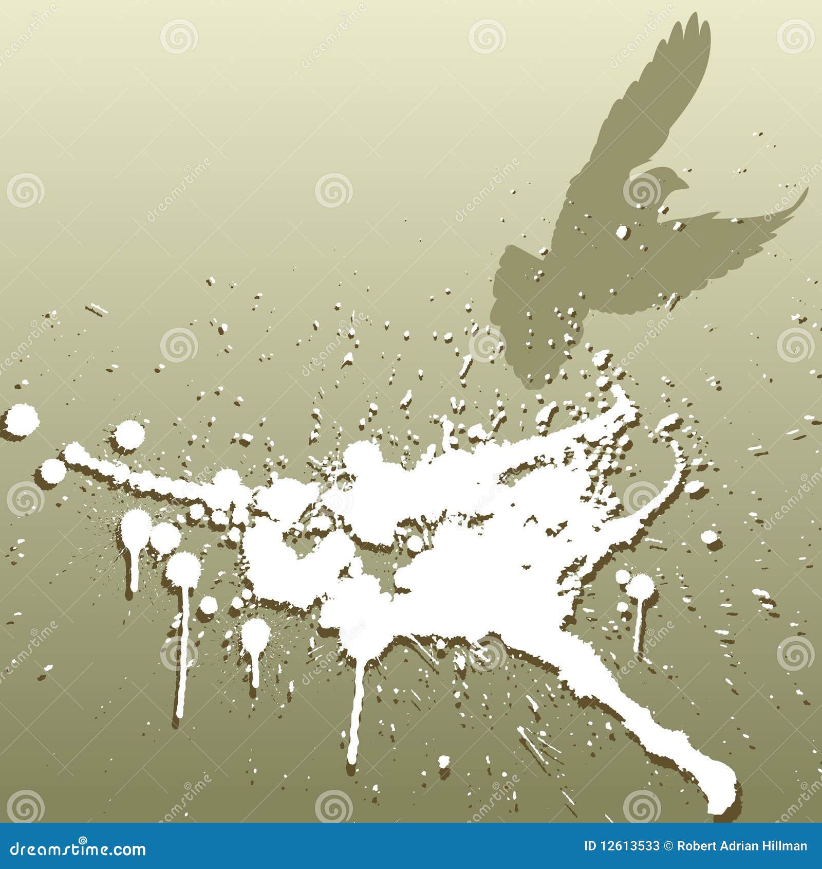 Bird splat stock vector. Illustration of motion, flying - 12613533