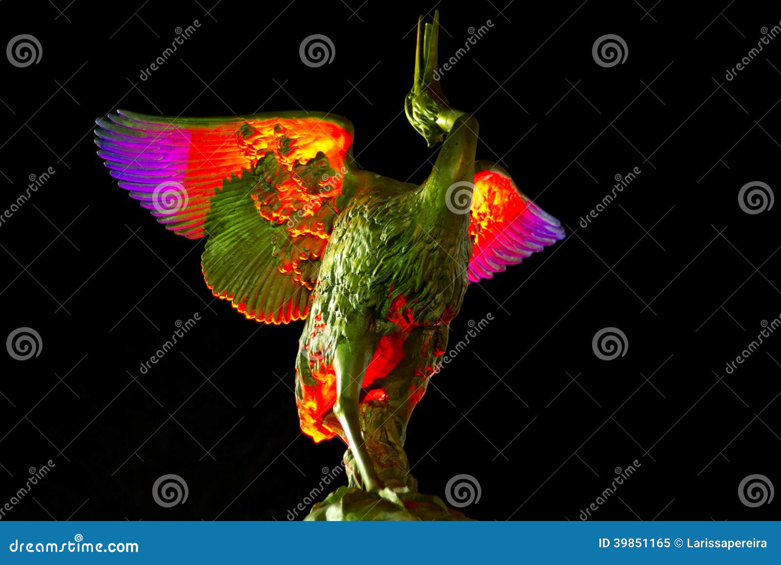 Bird Statue On Elite Residential Street Roundabout Royalty-Free Stock ...