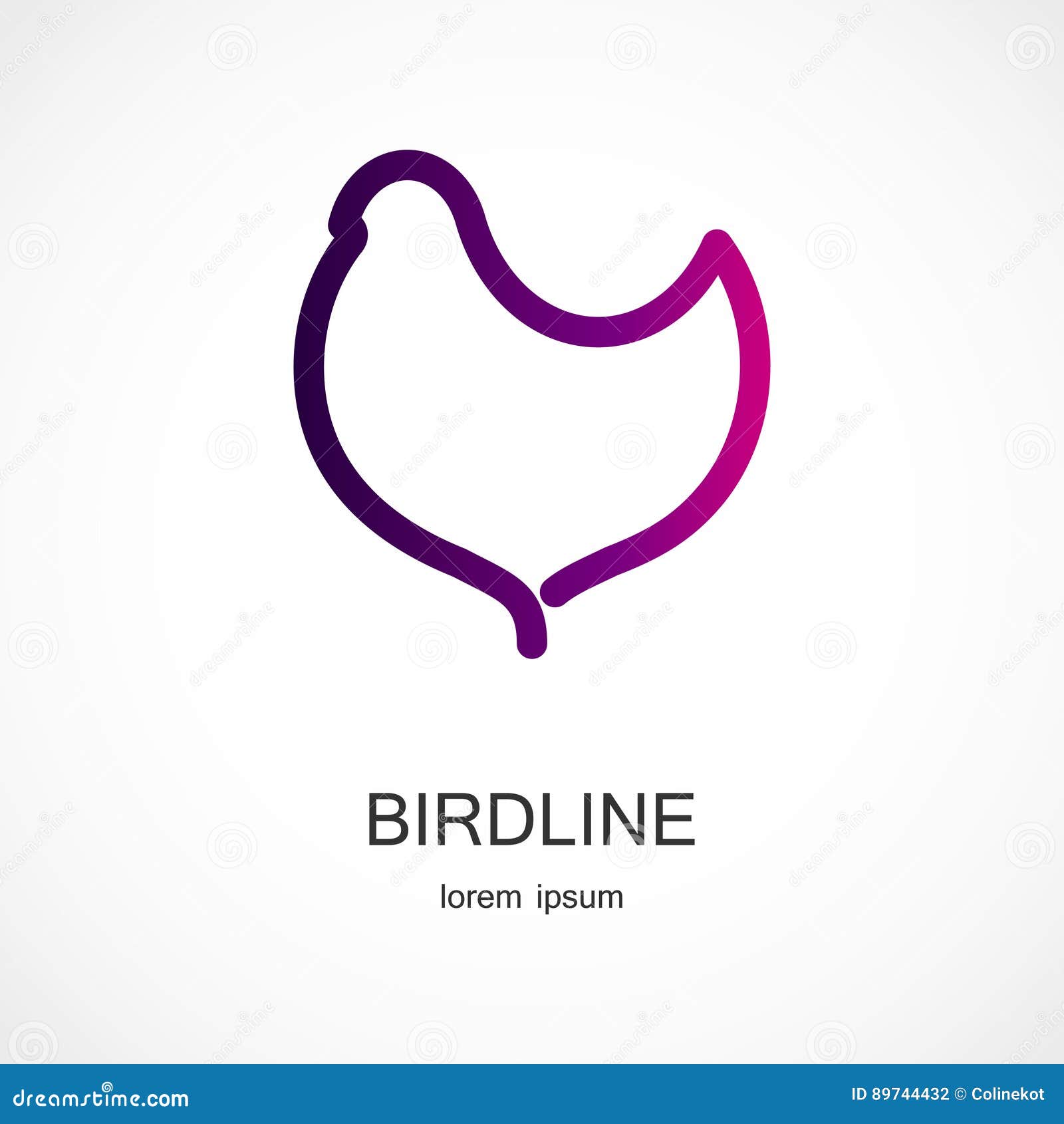 Bird Symbol Design stock vector. Illustration of dove - 89744432