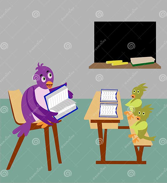 Bird Teaching stock vector. Illustration of clipart, classroom - 18240930