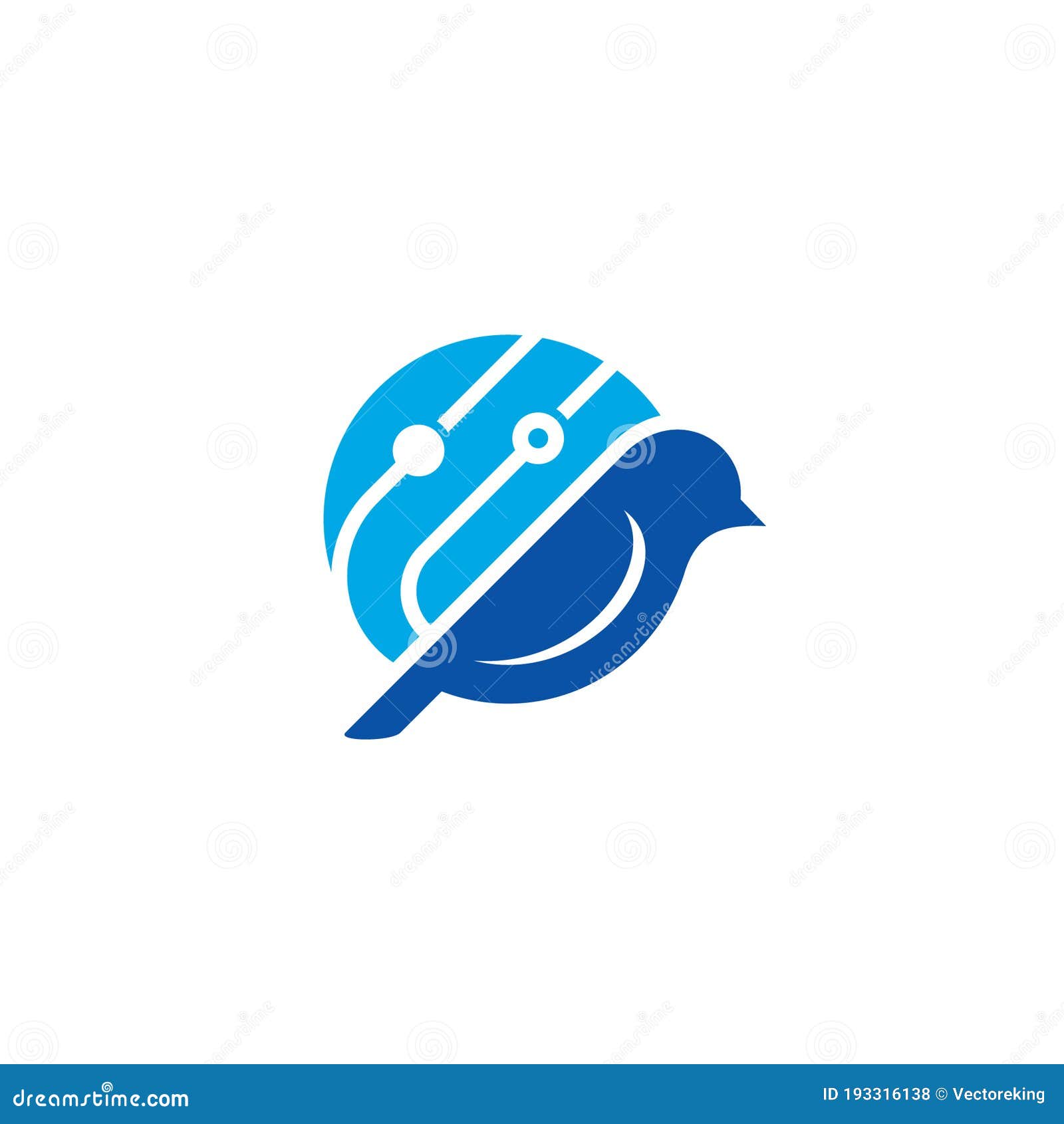 Bird and Technology stock vector. Illustration of computer - 193316138