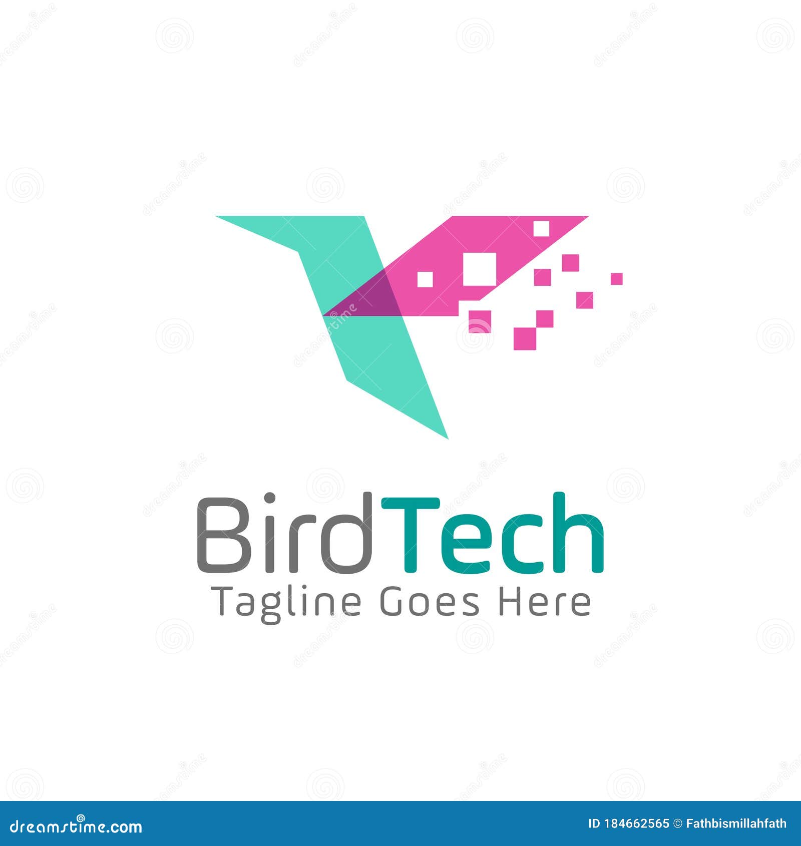 Bird Technology Logo Vector Design Illustration. Tech Logo, Bird and ...