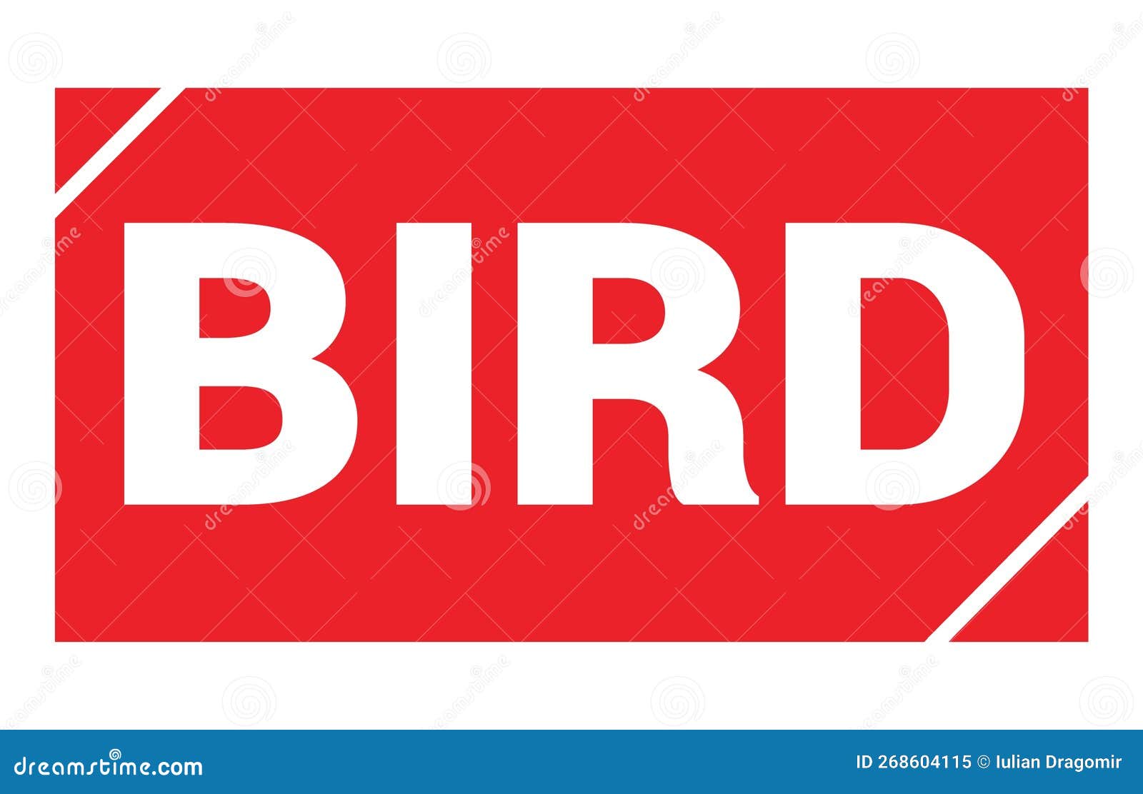 BIRD Text Written on Red Stamp Sign Stock Illustration - Illustration ...