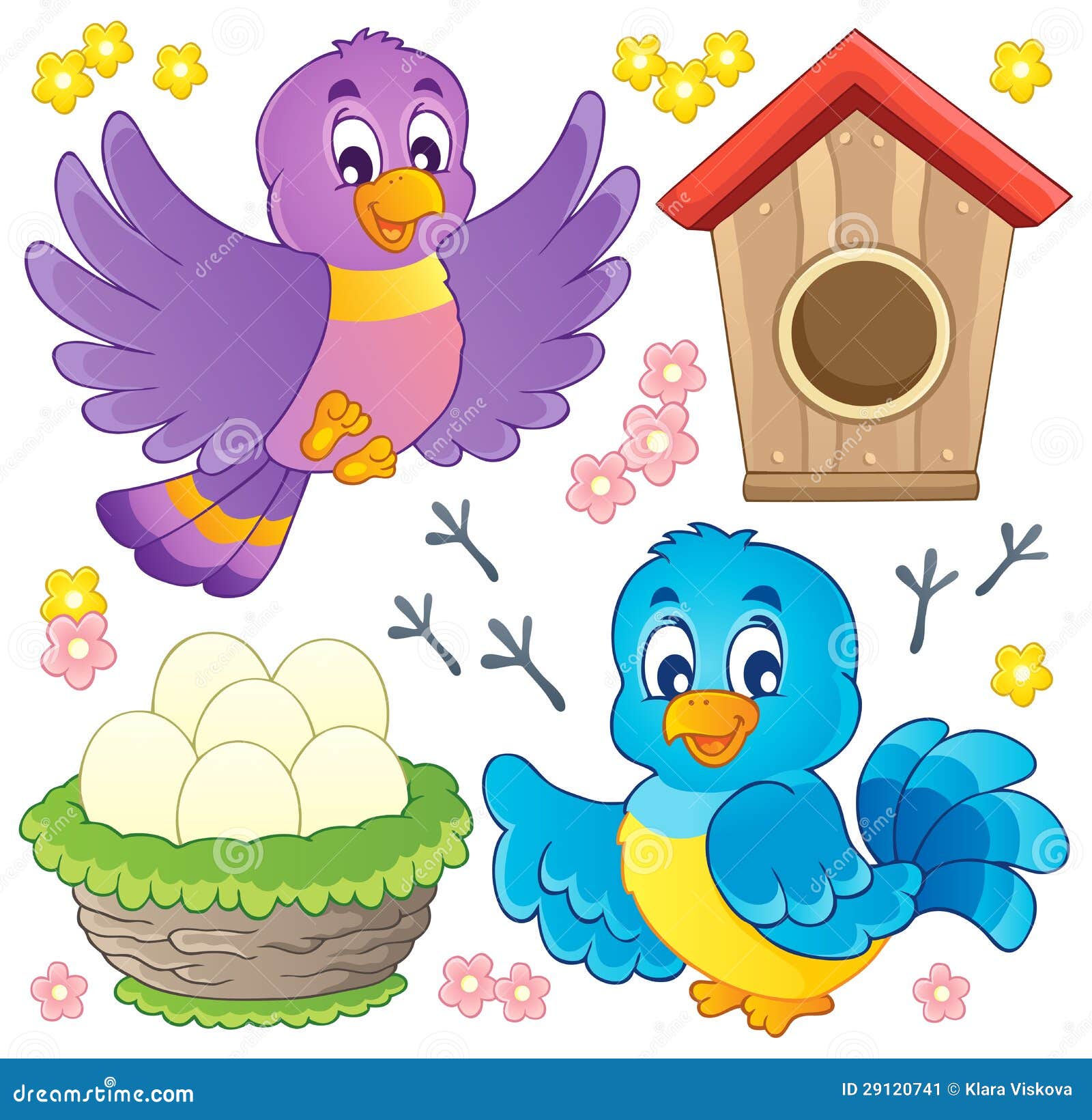 Bird theme image stock vector. Illustration of happy - 29120741