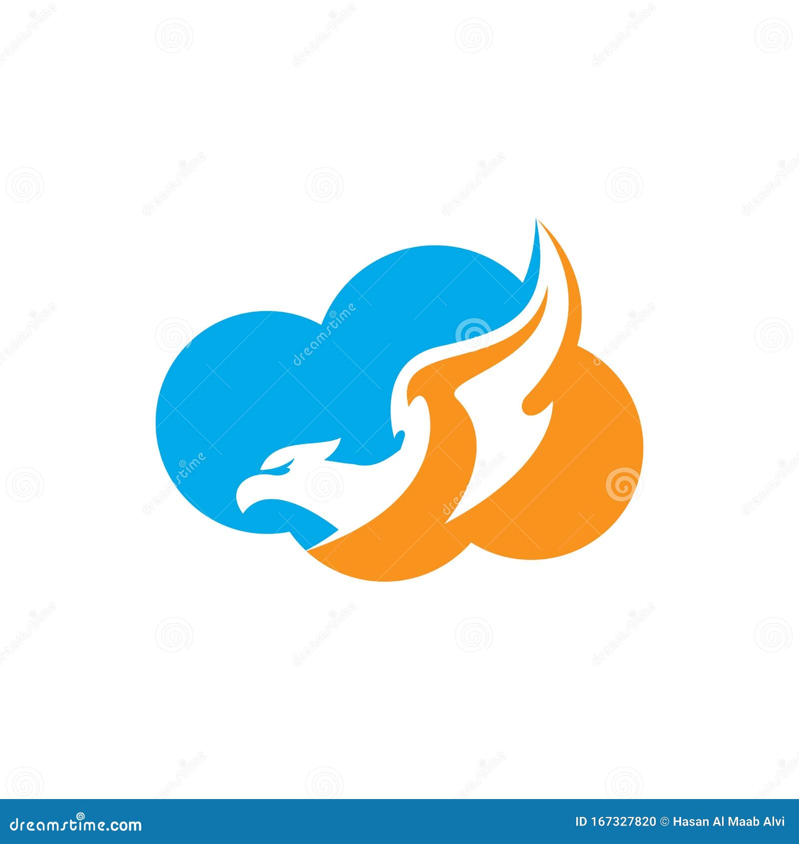 Eagle Cloud Logo Design Concept. Stock Vector - Illustration of hawk, consulting: 167327820