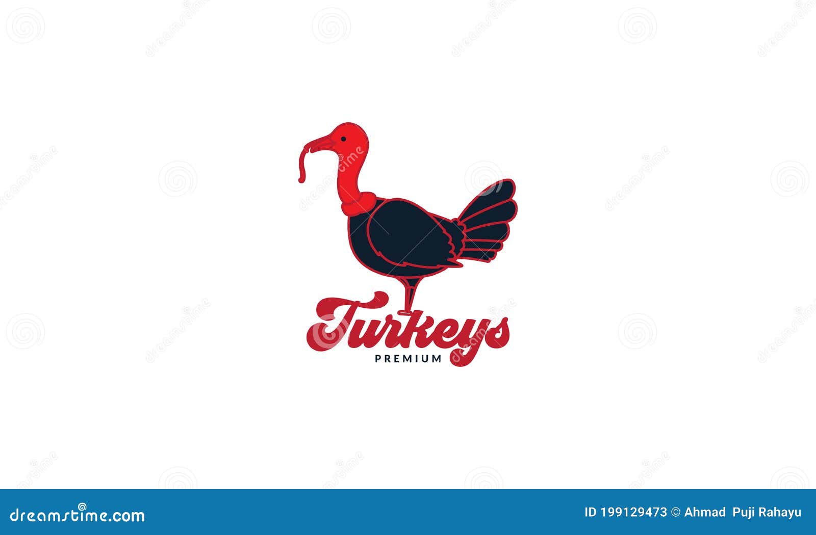 Bird Turkeys Colorful Logo Vector Illustration Design Stock Vector ...
