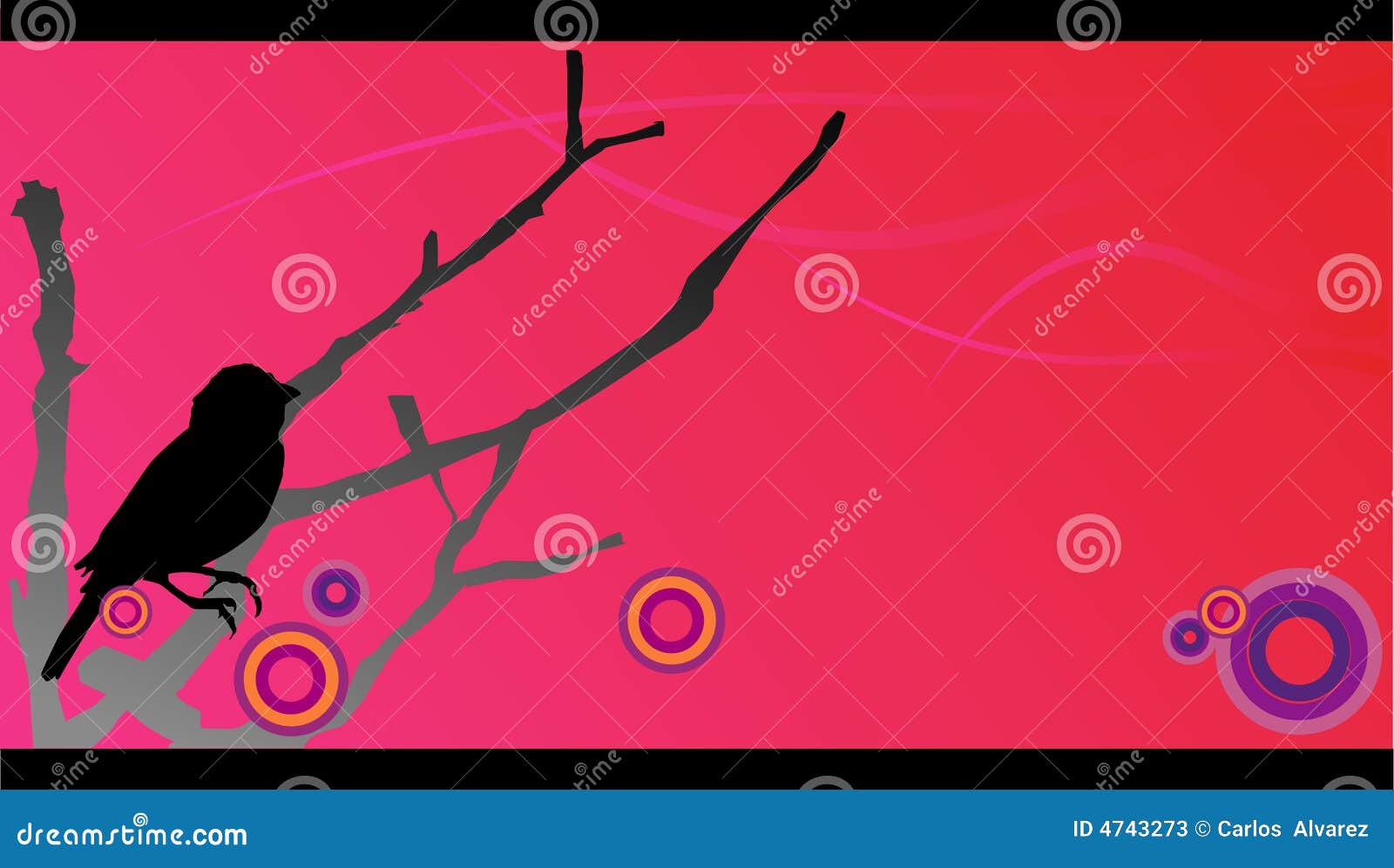 Bird vector composition stock vector. Illustration of vector - 4743273