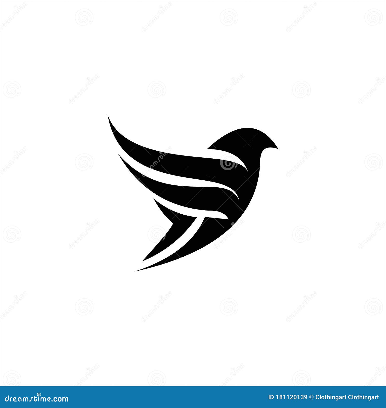 Bird Vector Logo Designs Abstract Art Stock Vector - Illustration of ...