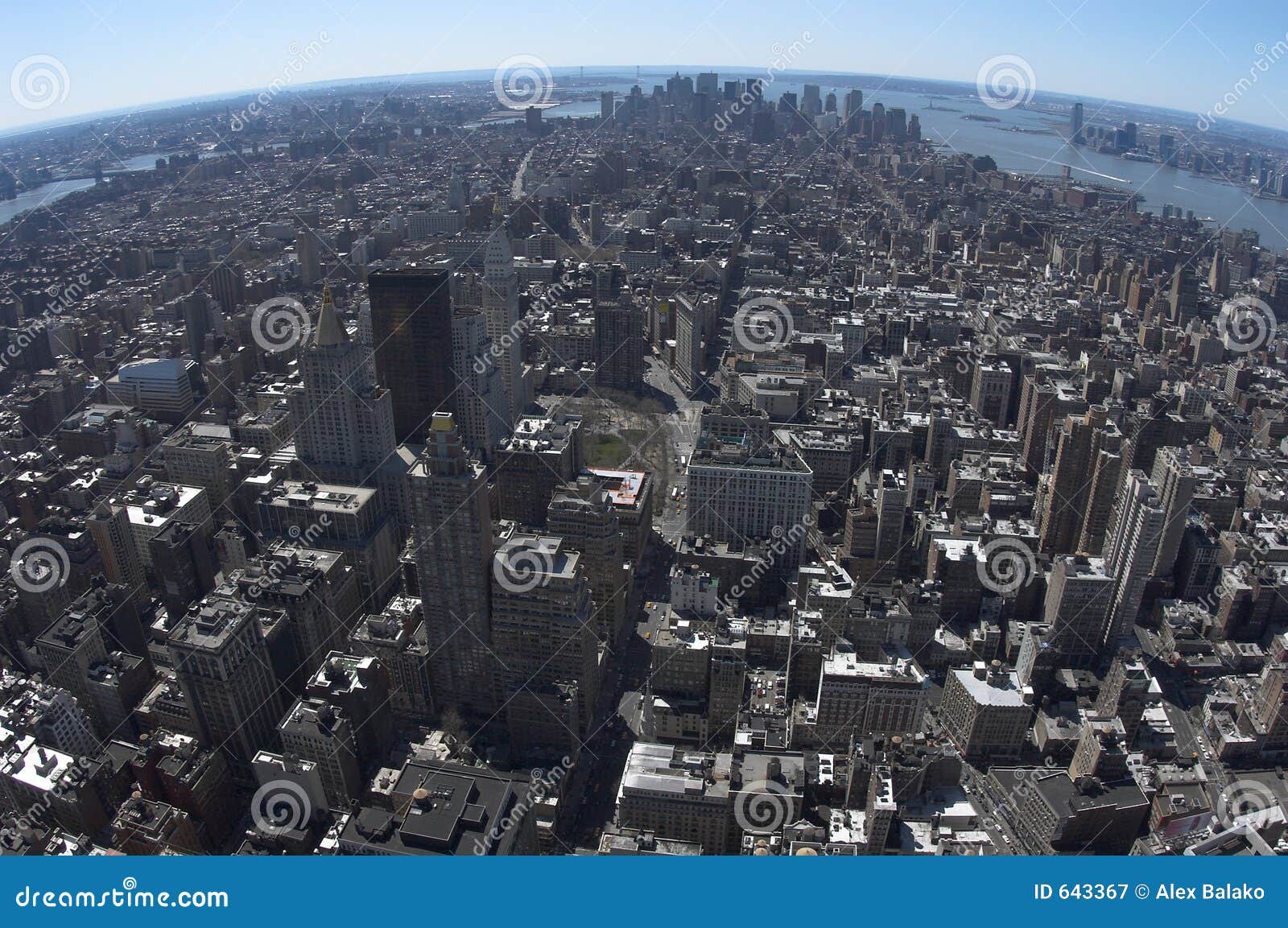 Bird View Of Downtown Manhattan Picture. Image: 643367