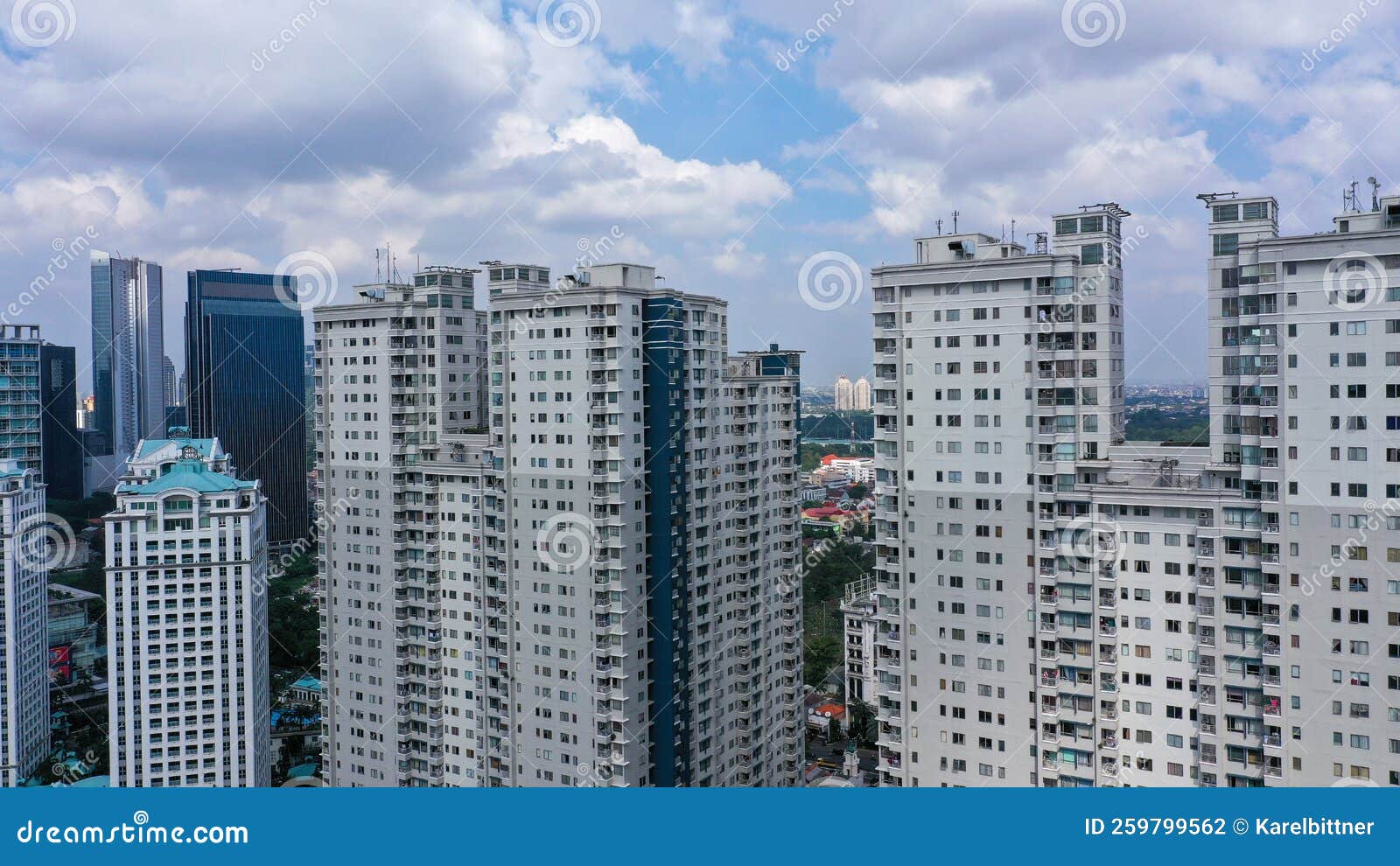 Bird View of Residental Buildings at Jakarta Stock Photo - Image of ...