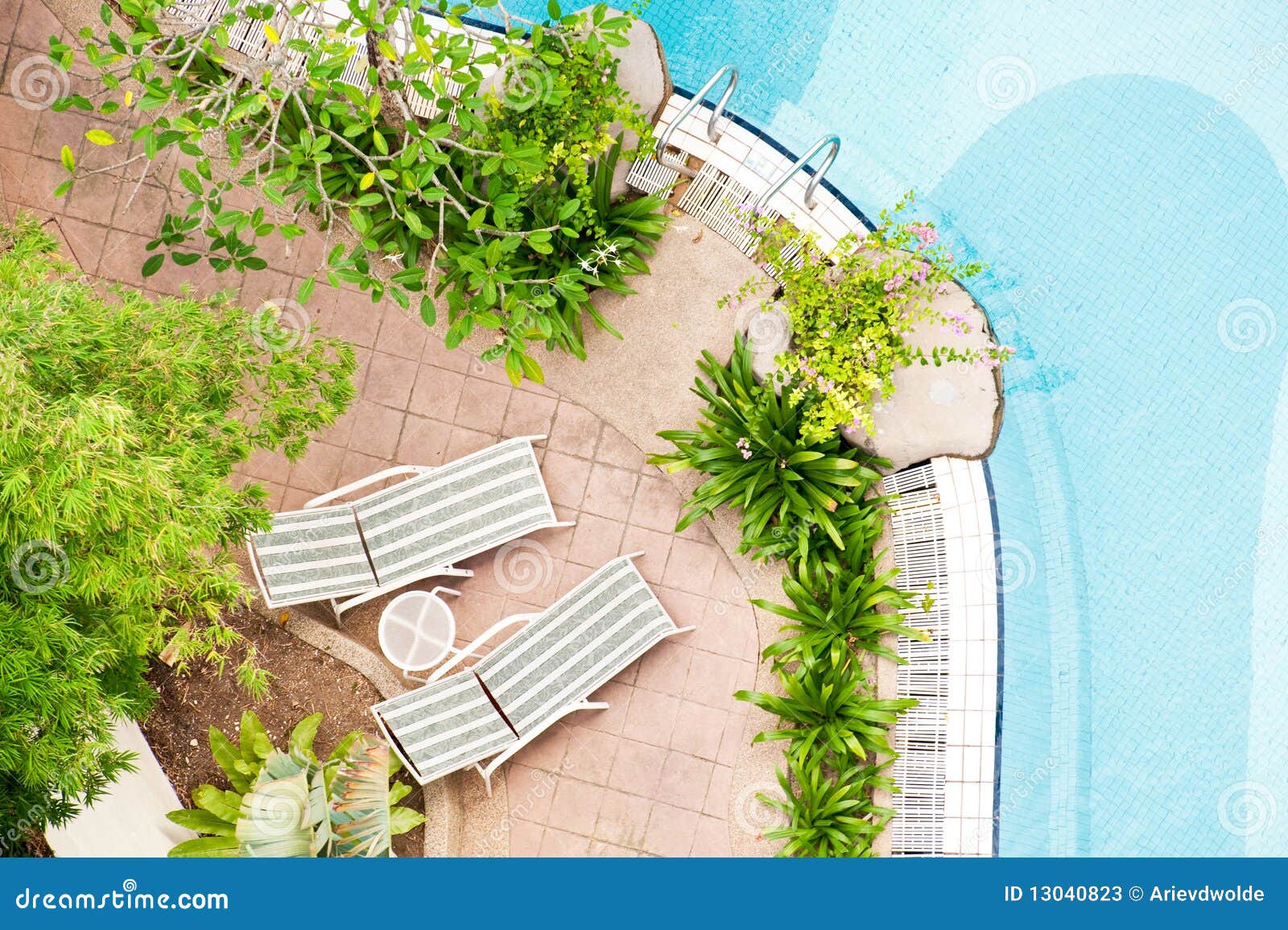 Bird-view swimming pool stock image. Image of star, luxurious - 13040823