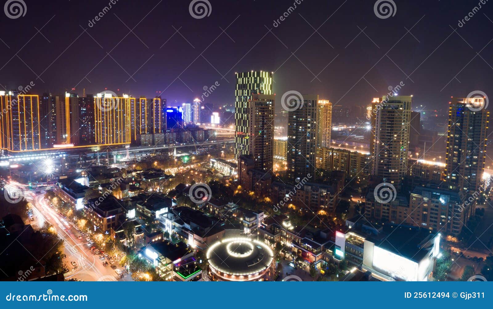 Bird view at Wuhan China stock photo. Image of construction - 25612494