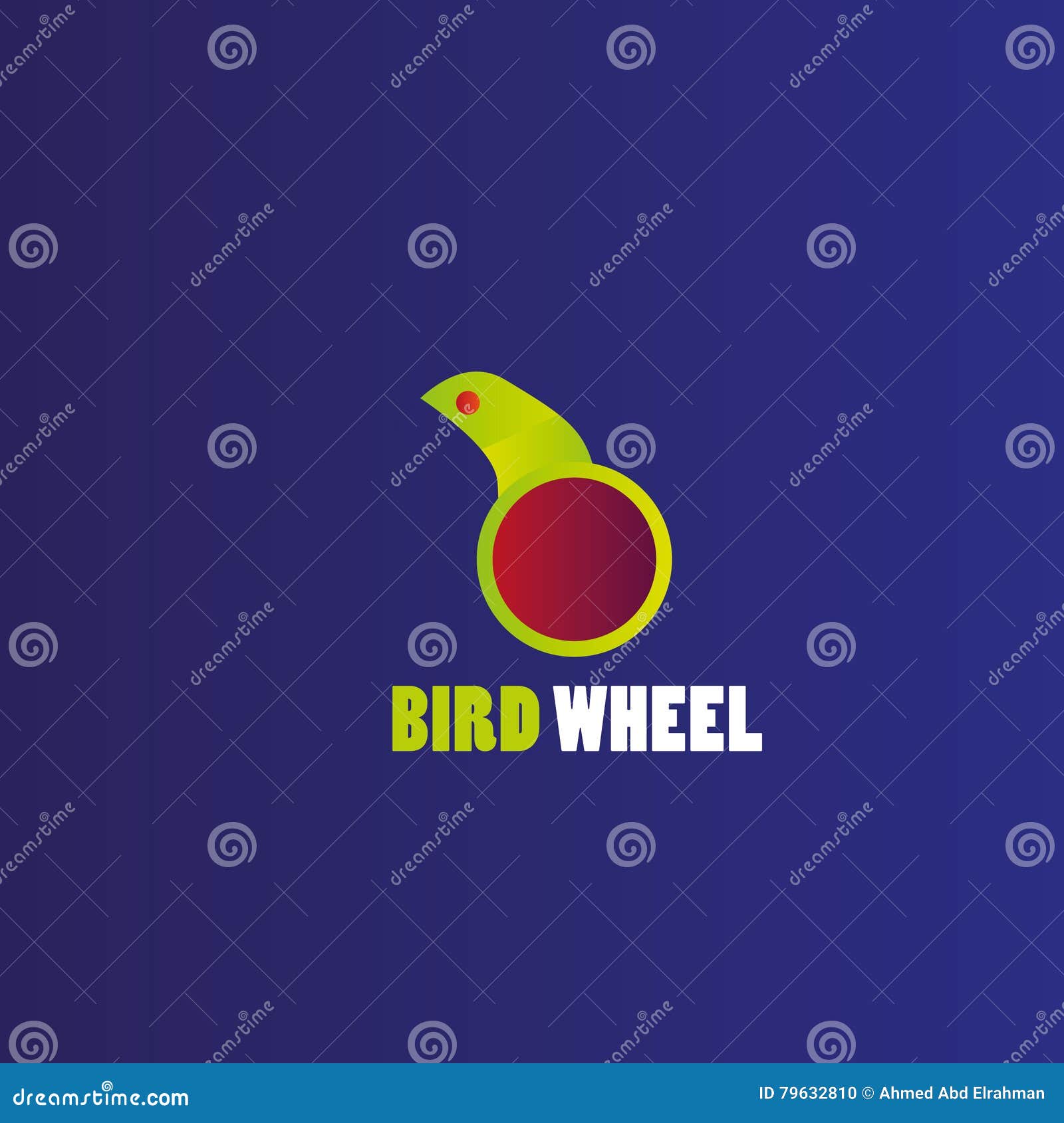 Bird wheel logo stock vector. Illustration of branding - 79632810