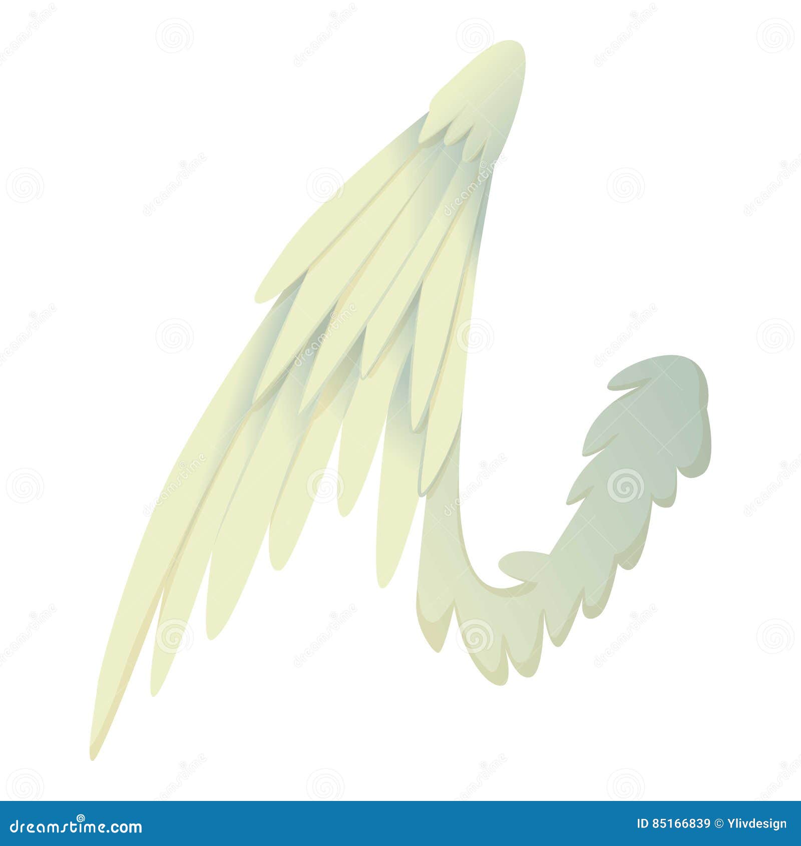 Bird Wing Icon, Cartoon Style Stock Vector - Illustration of seraphic ...
