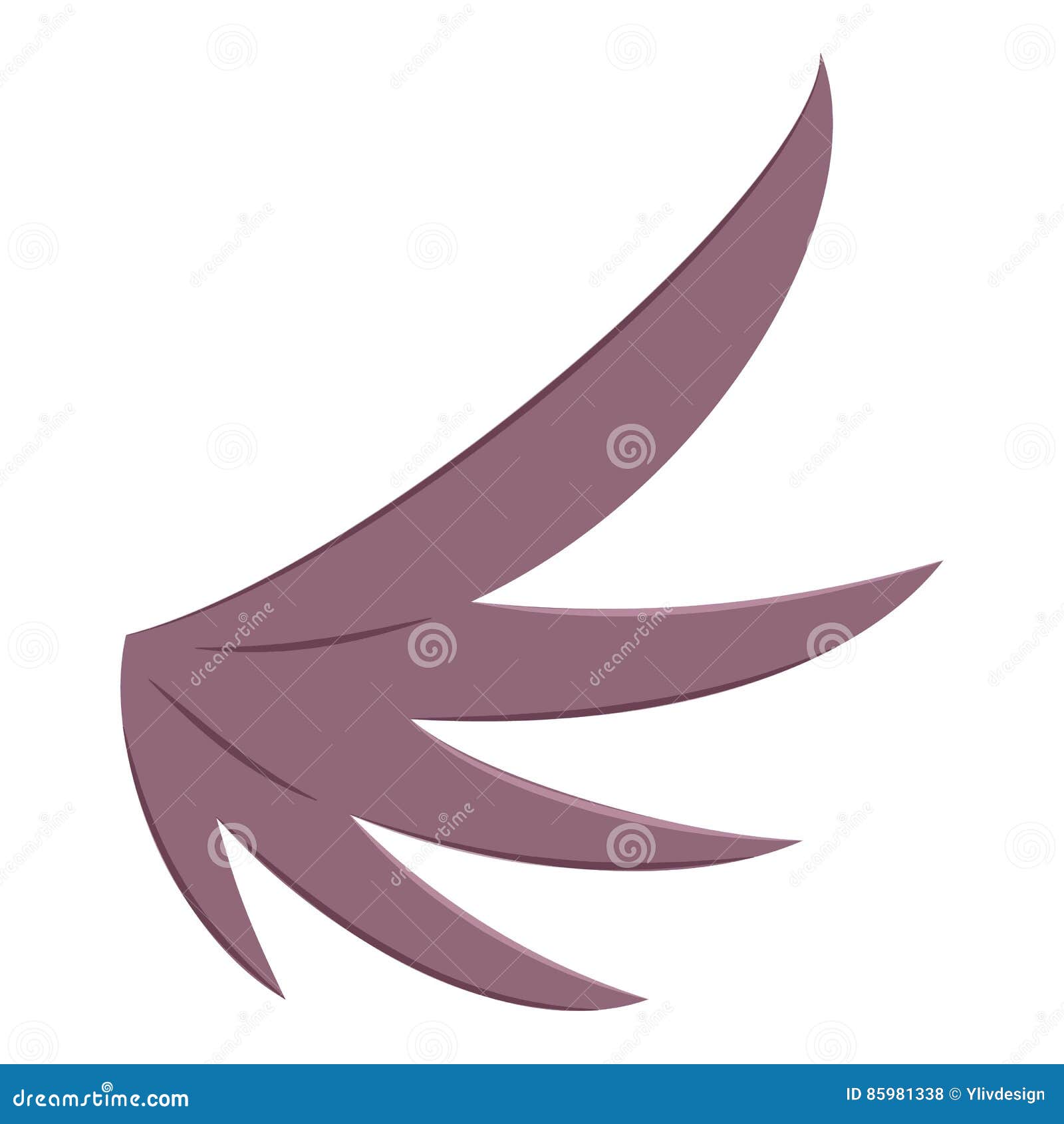Bird Wing Icon, Cartoon Style Stock Vector - Illustration of graphic ...