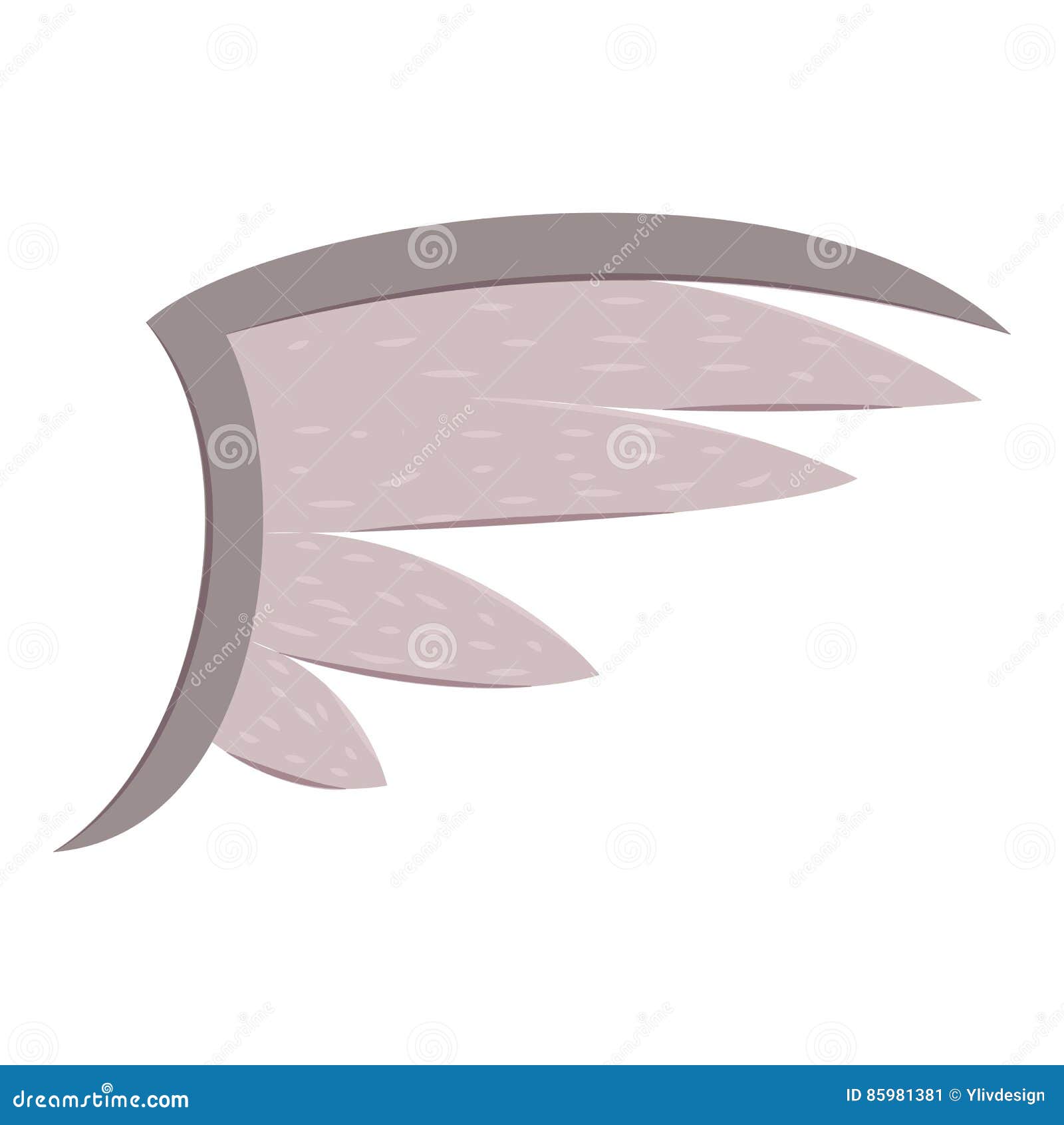 Bird Wing Icon, Cartoon Style Stock Vector - Illustration of concept ...
