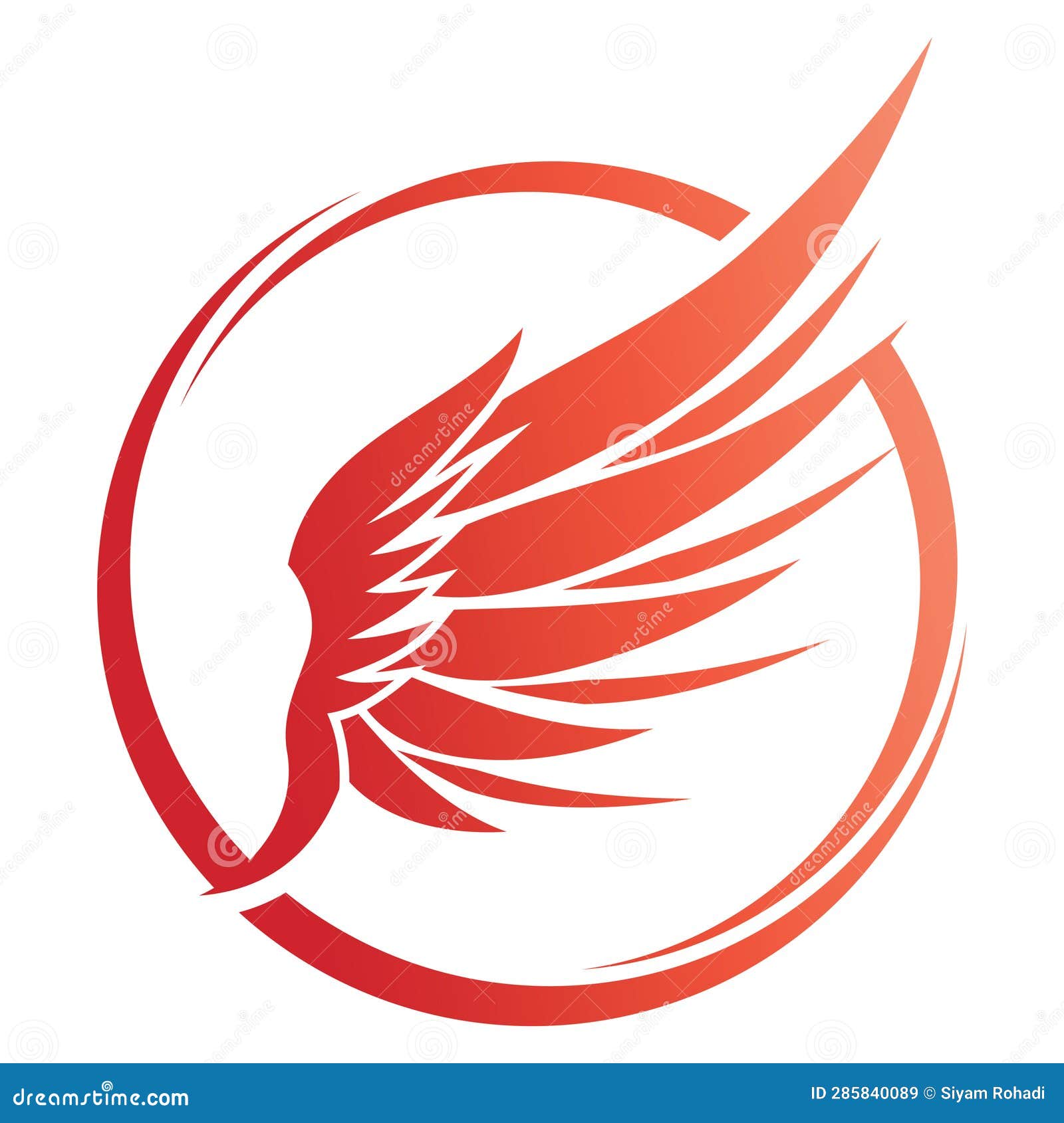 Bird Wings Illustration Logo Stock Vector - Illustration of wing ...