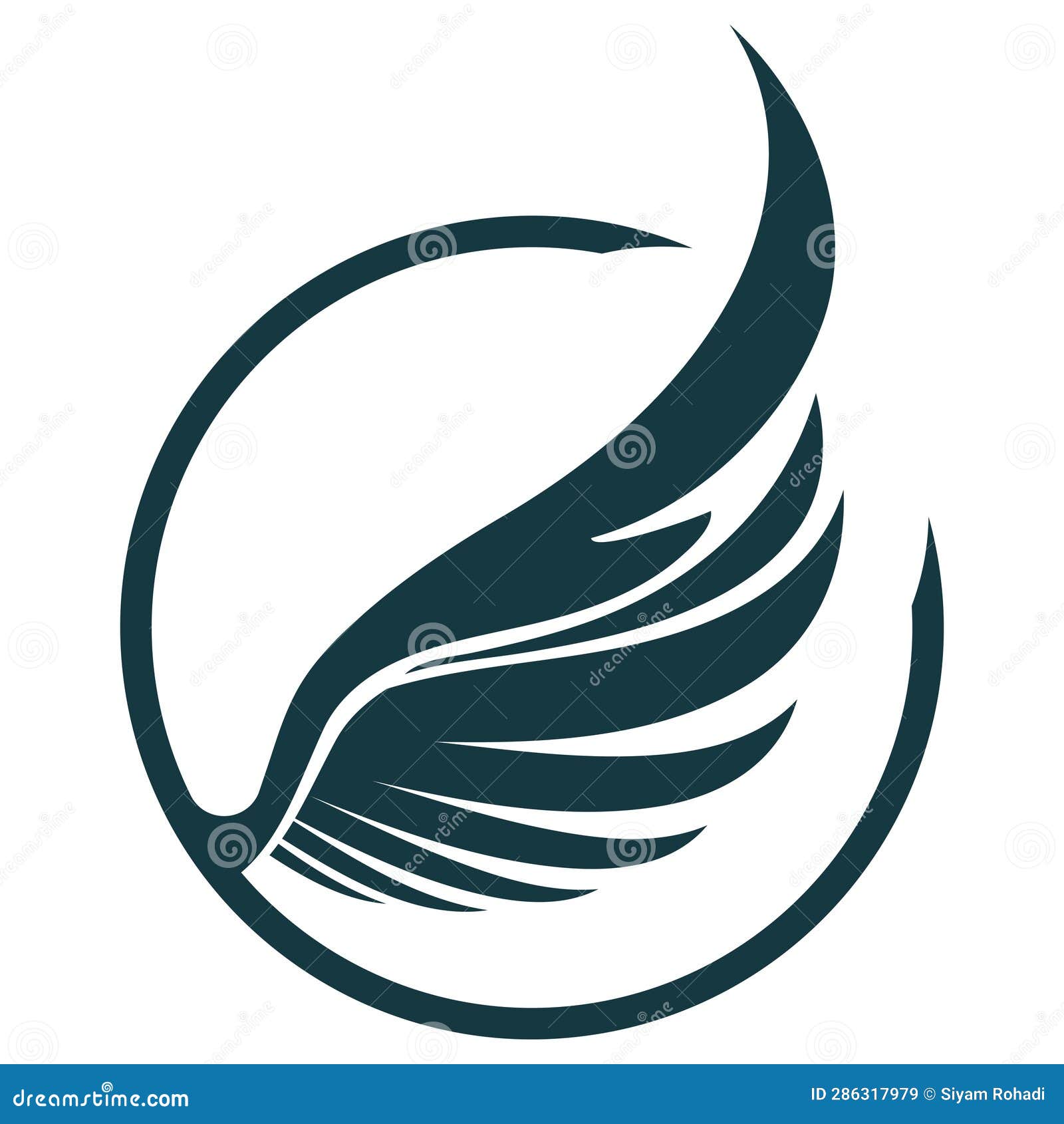 Bird Wings Illustration Logo Stock Vector - Illustration of icon ...