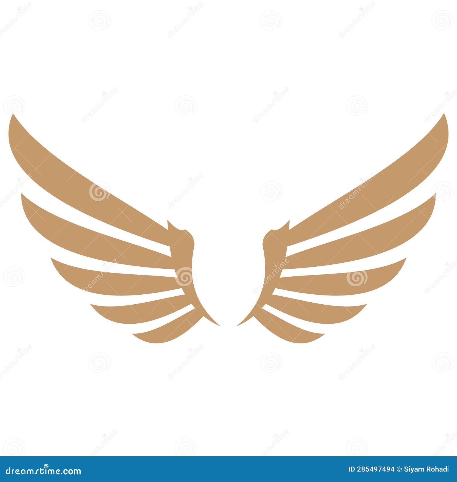 Bird Wings Illustration Logo Stock Illustration - Illustration of ...