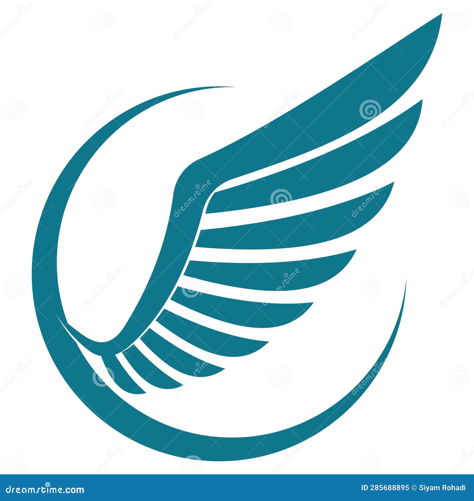 Bird Wings Illustration Logo Stock Vector - Illustration of bird ...