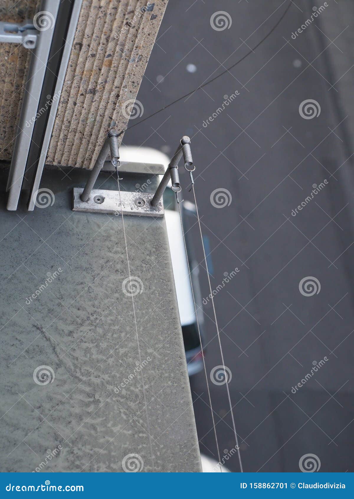 Bird wire deterrent stock image. Image of wire, bird - 158862701