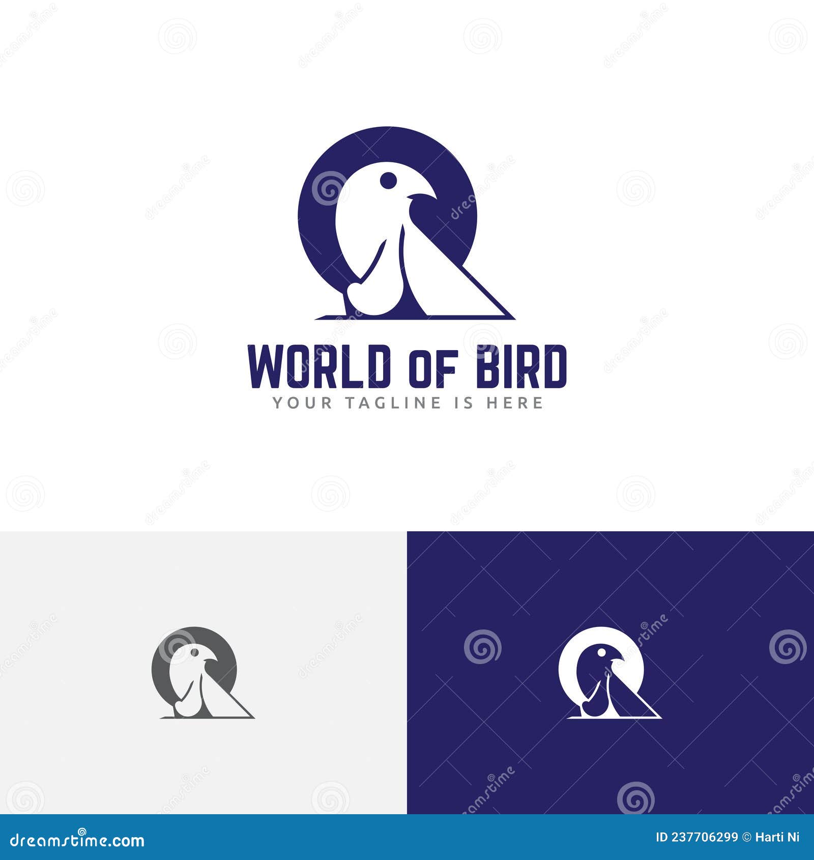 Bird World Nature Hawk Eagle Falcon Predator Logo Template Stock Vector ...