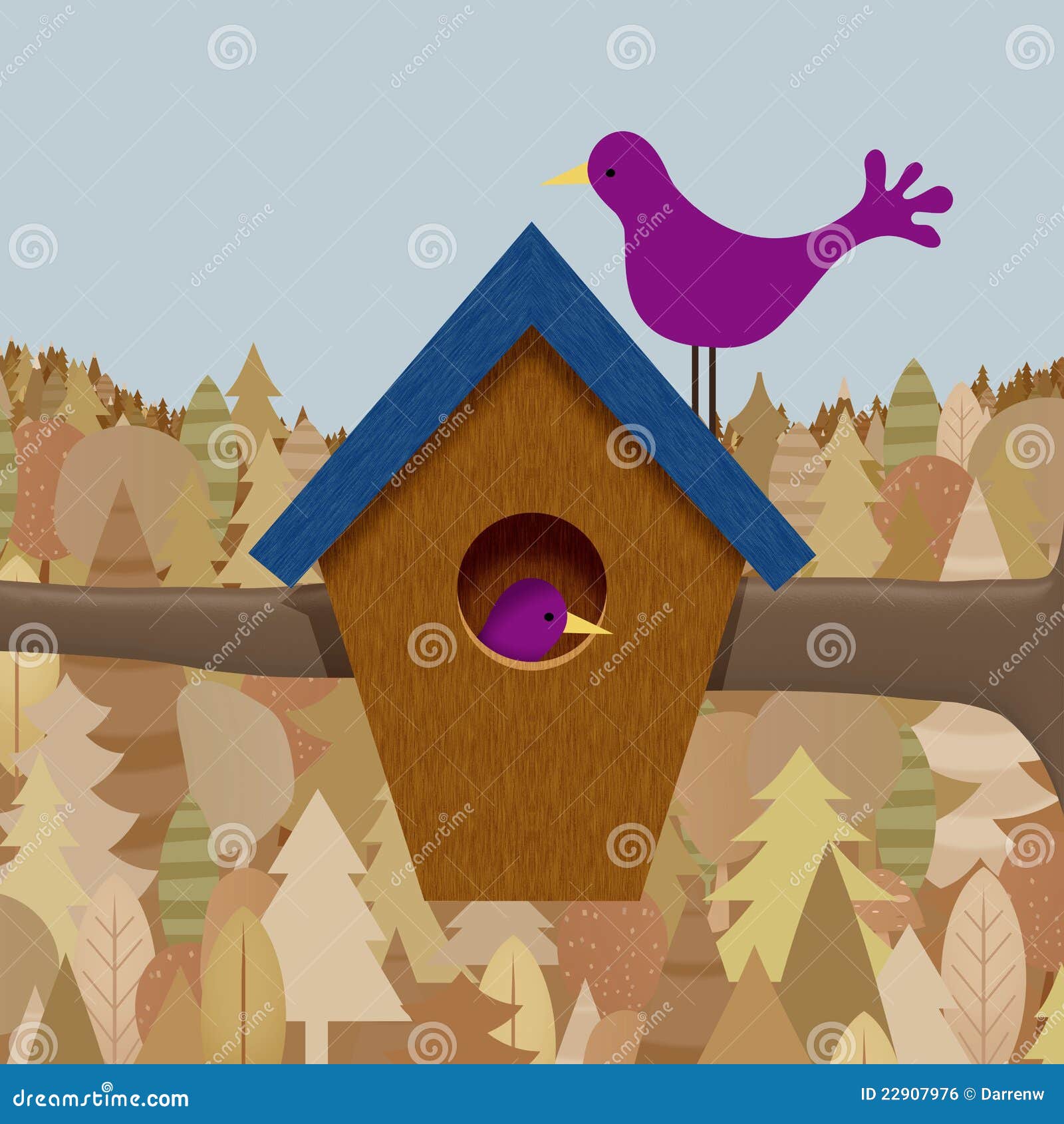 Birdbox stock illustration. Illustration of wildlife - 22907976