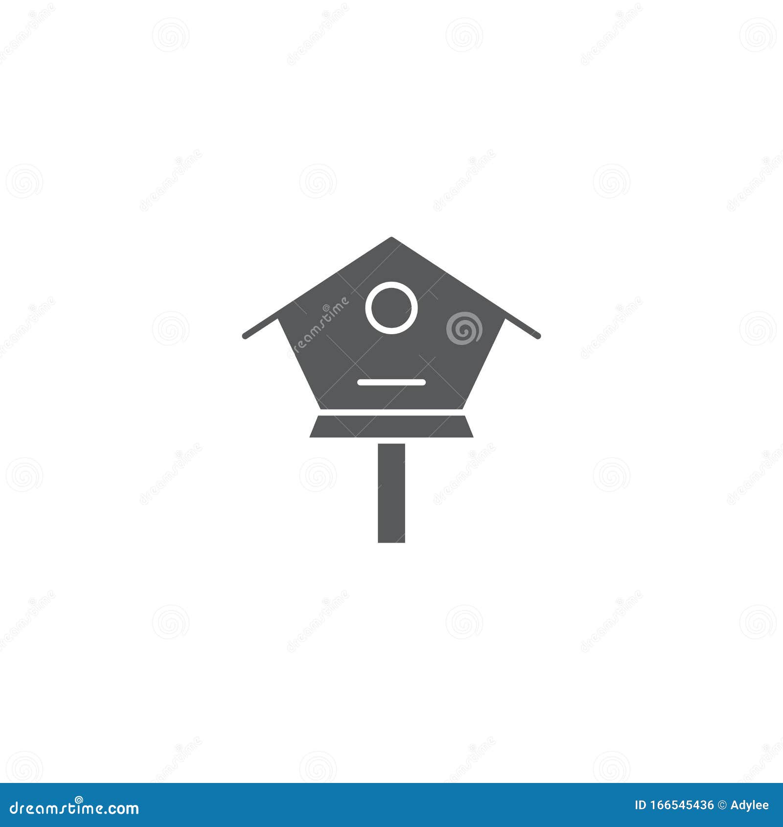 Birdhouse Vector Icon Symbol Isolated on White Background Stock Vector ...