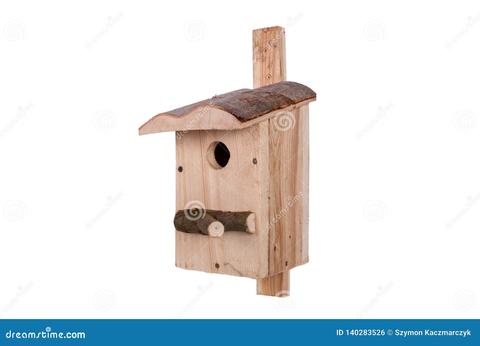 Birdhouse on a White Background. Shed for Birds on a White Background ...