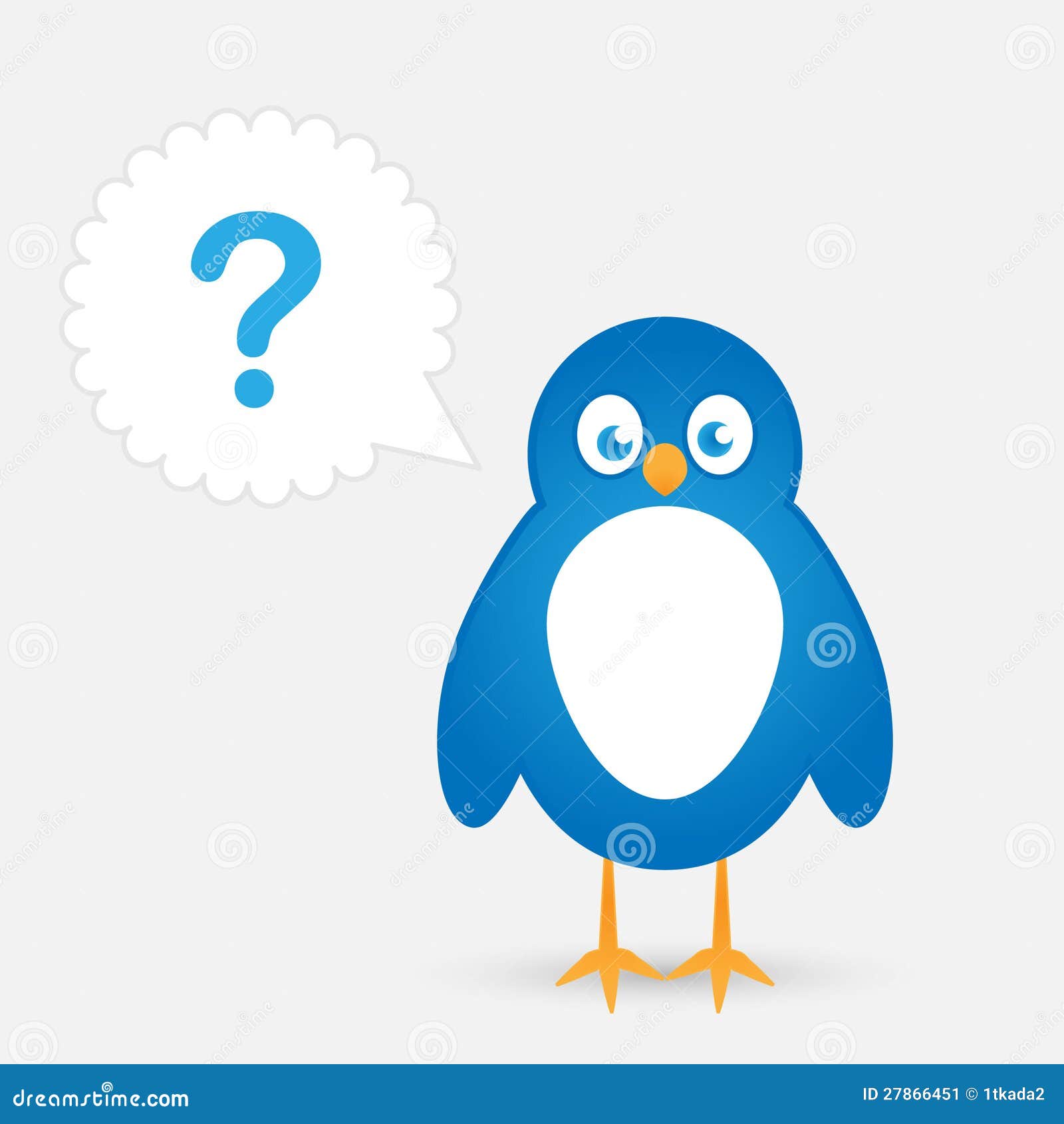 Birdie stock illustration. Illustration of thought, cartoon - 27866451