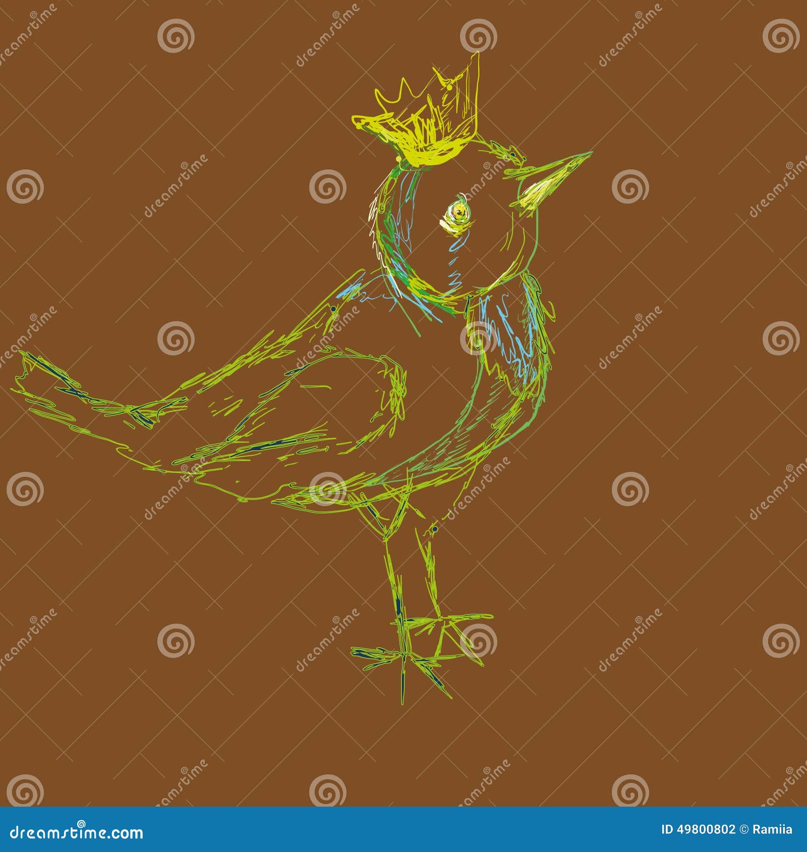 Birdie stock illustration. Illustration of happiness - 49800802
