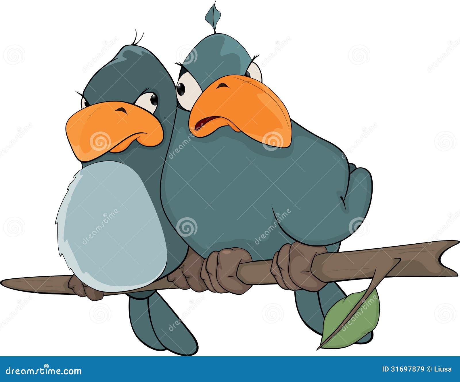 Birdies. Cartoon stock vector. Illustration of small - 31697879