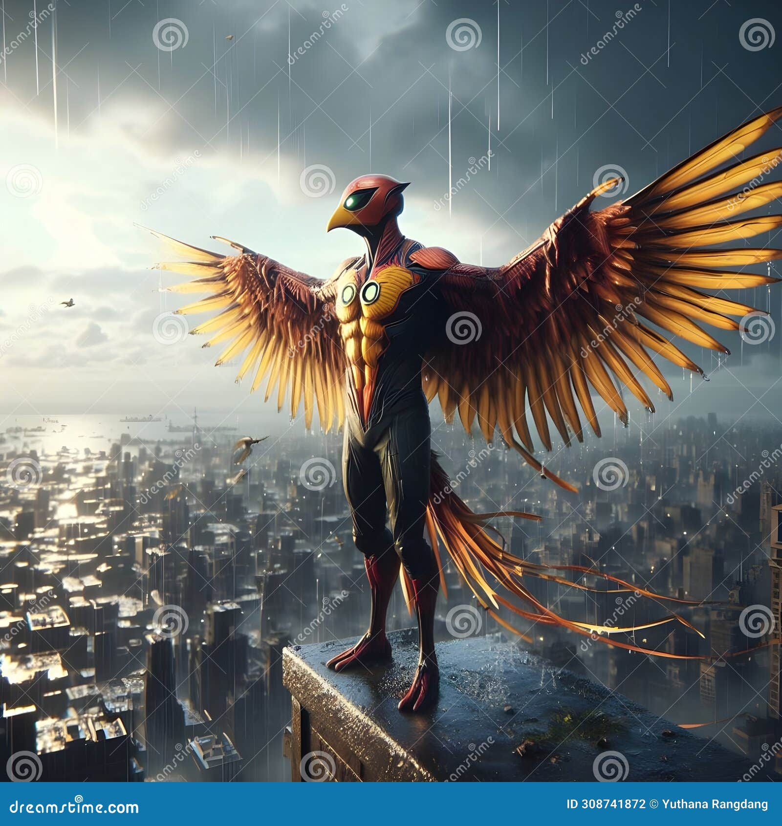 Birdman, Unreal Engine Render, 8k Royalty-Free Stock Image ...